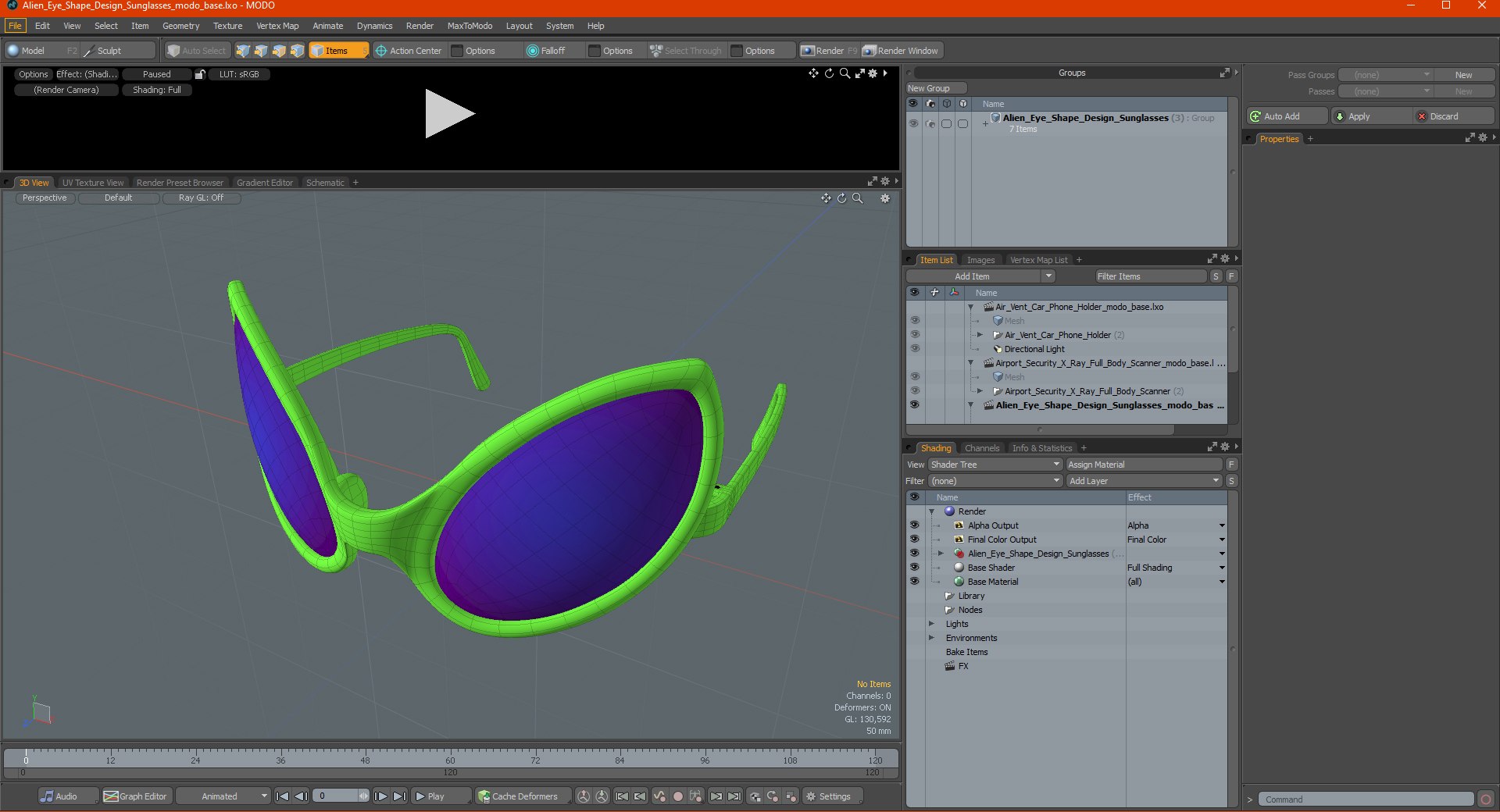 Alien eye shape design 3D model - TurboSquid 1699758