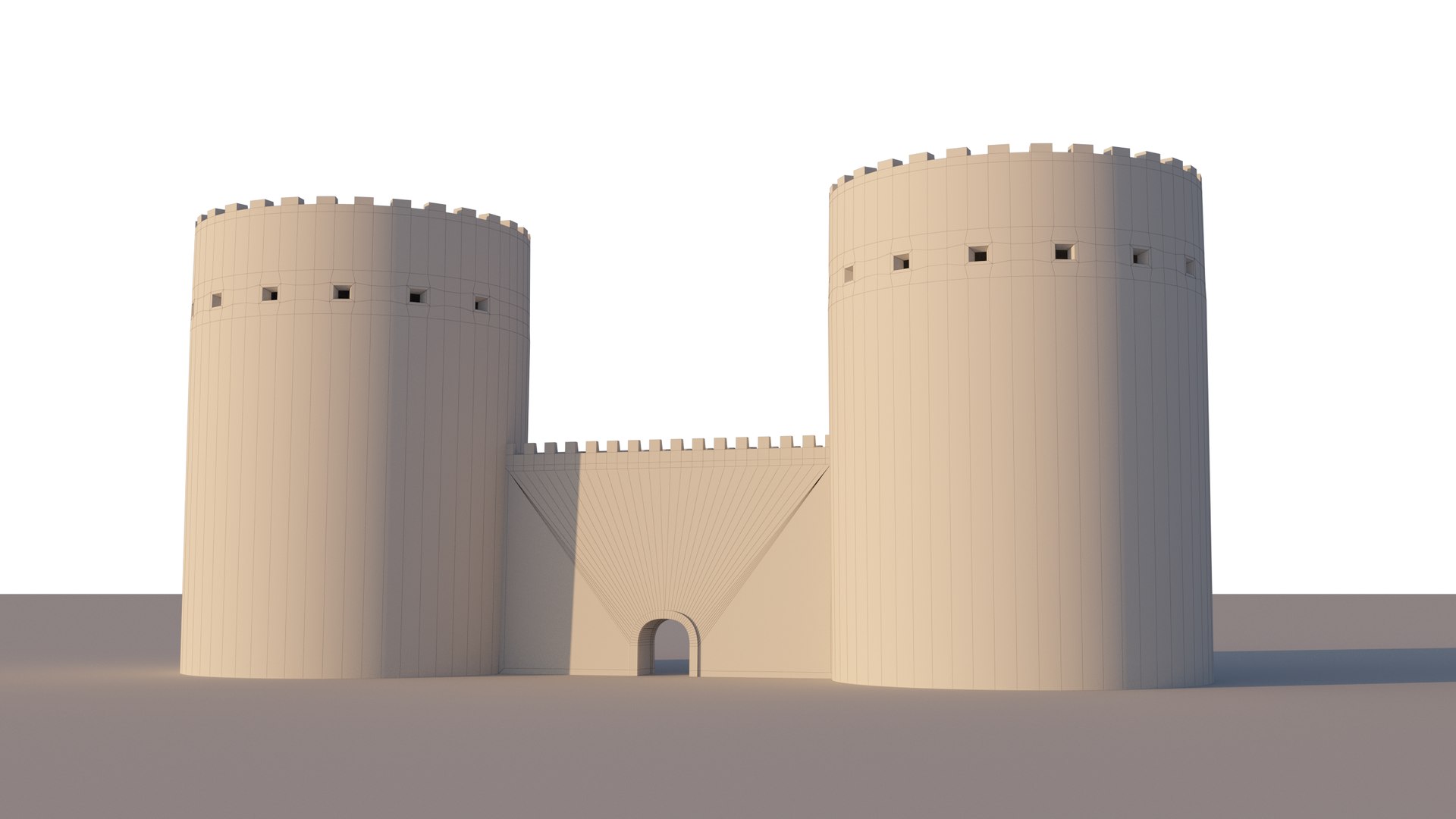 3D Ancient Castle Kit Model - TurboSquid 1930896