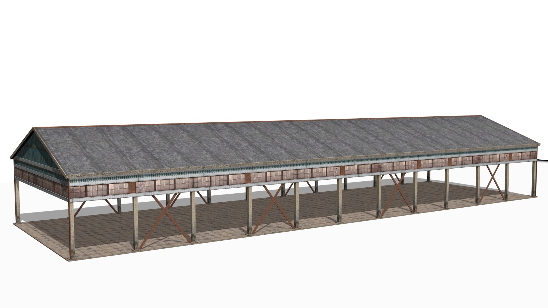 3D Old Metal Workshop Model - TurboSquid 2518491