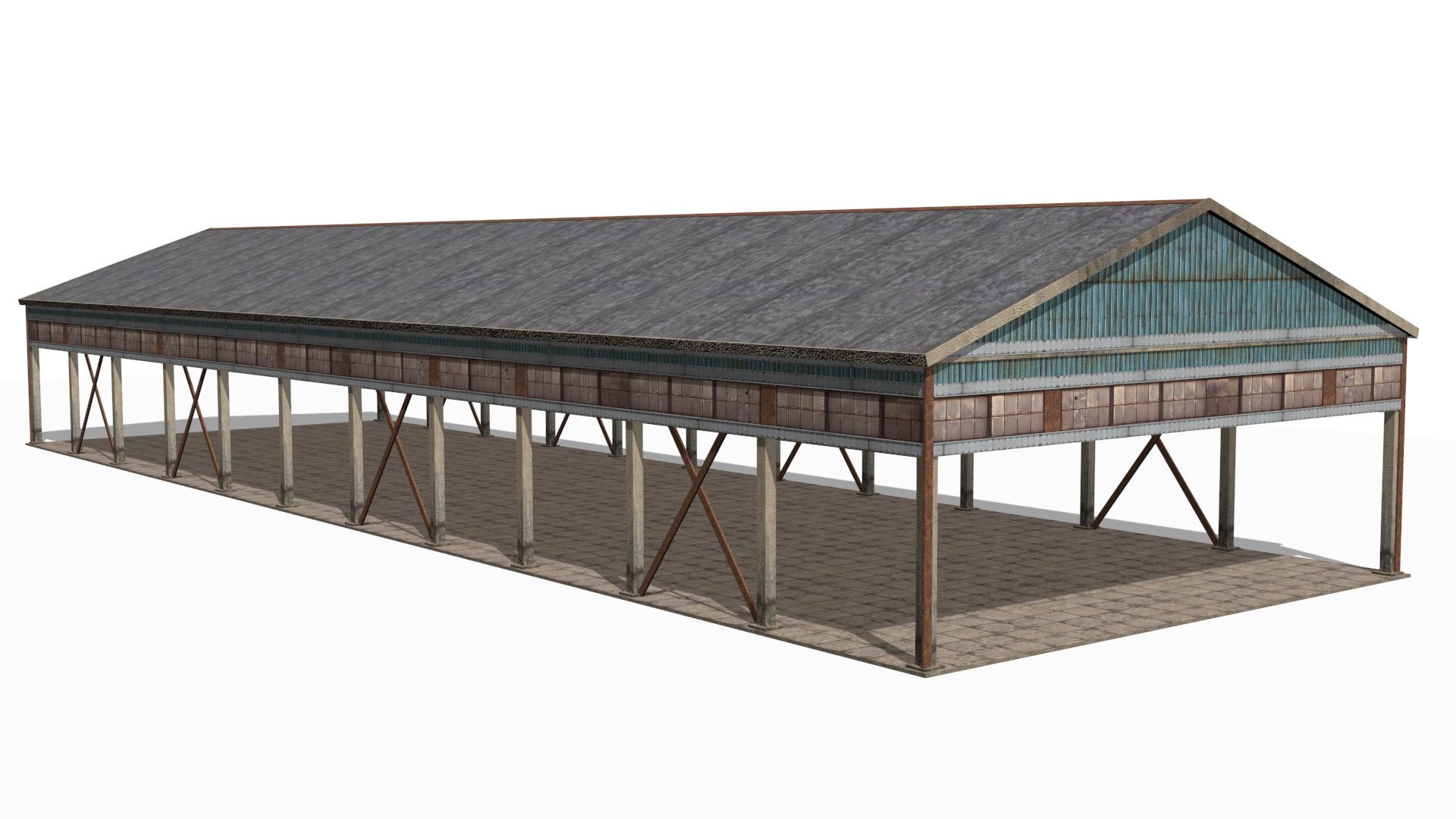 3D Old Metal Workshop Model - TurboSquid 2518491