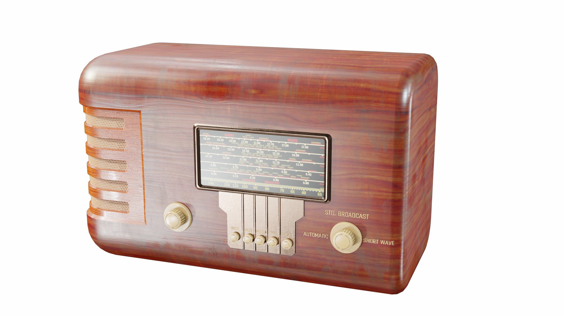 3D Retro Radio Model - TurboSquid 2119560