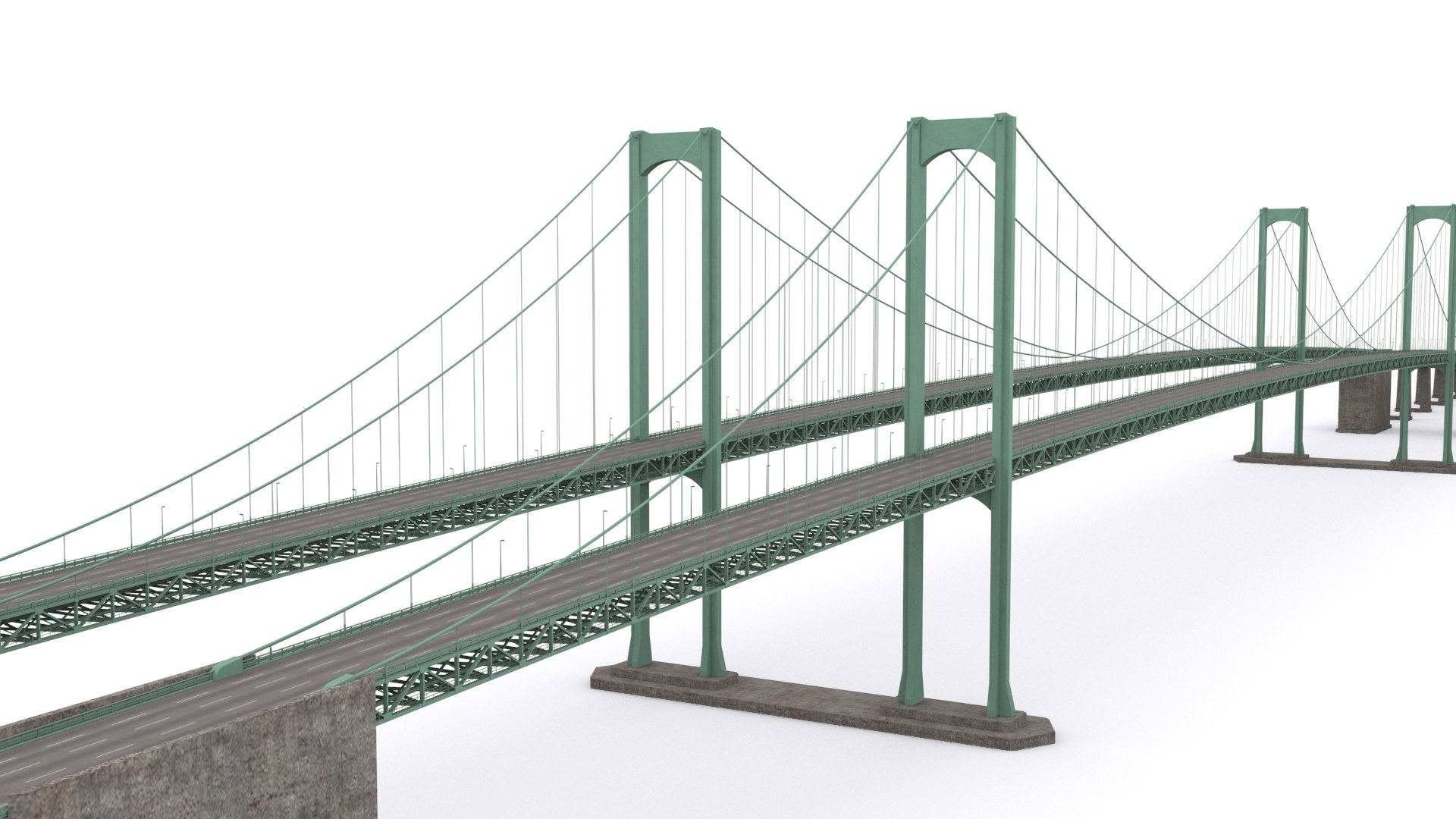 3D Delaware Memorial Bridge Model - TurboSquid 2191628