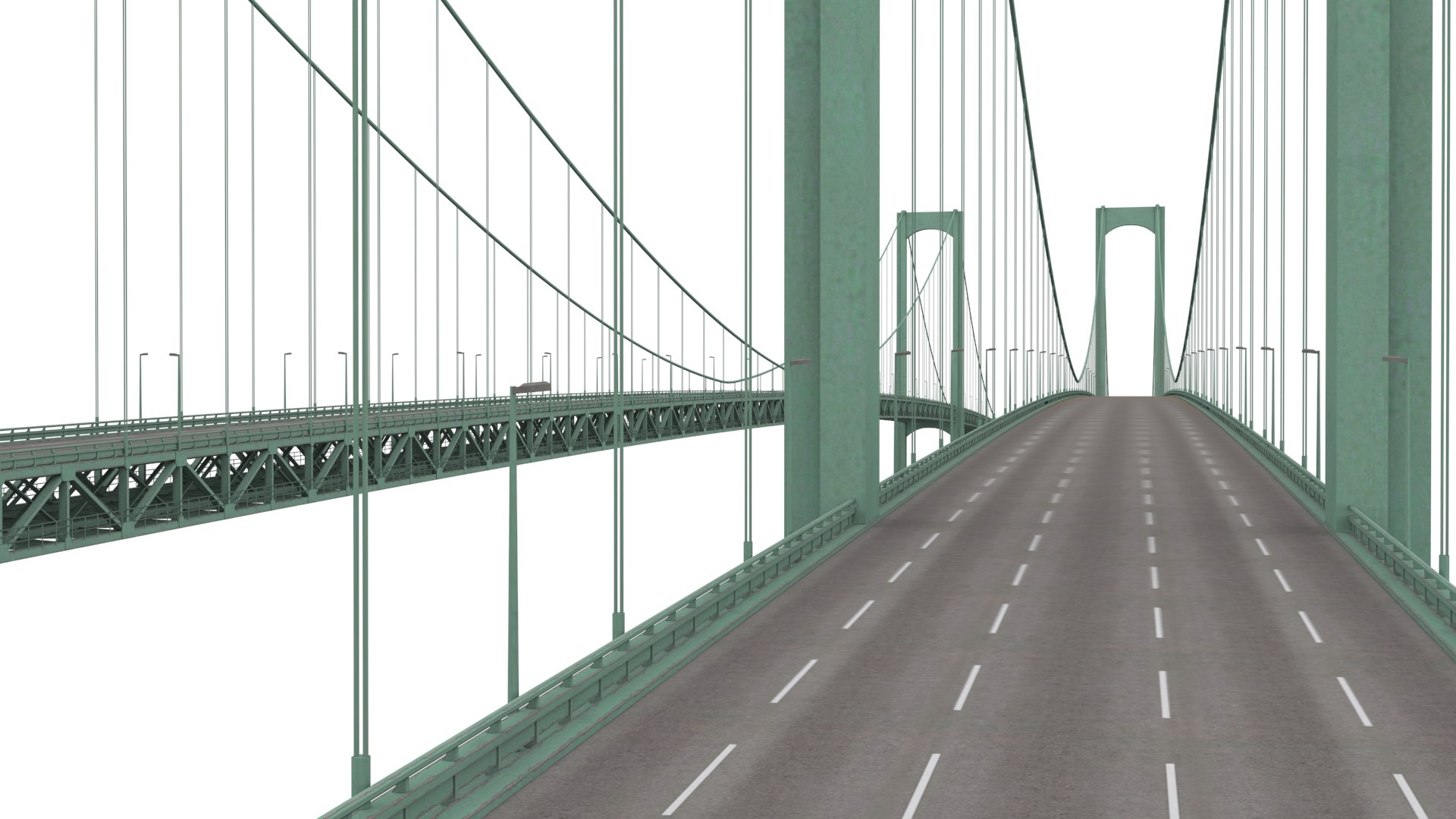 3D Delaware Memorial Bridge Model - TurboSquid 2191628