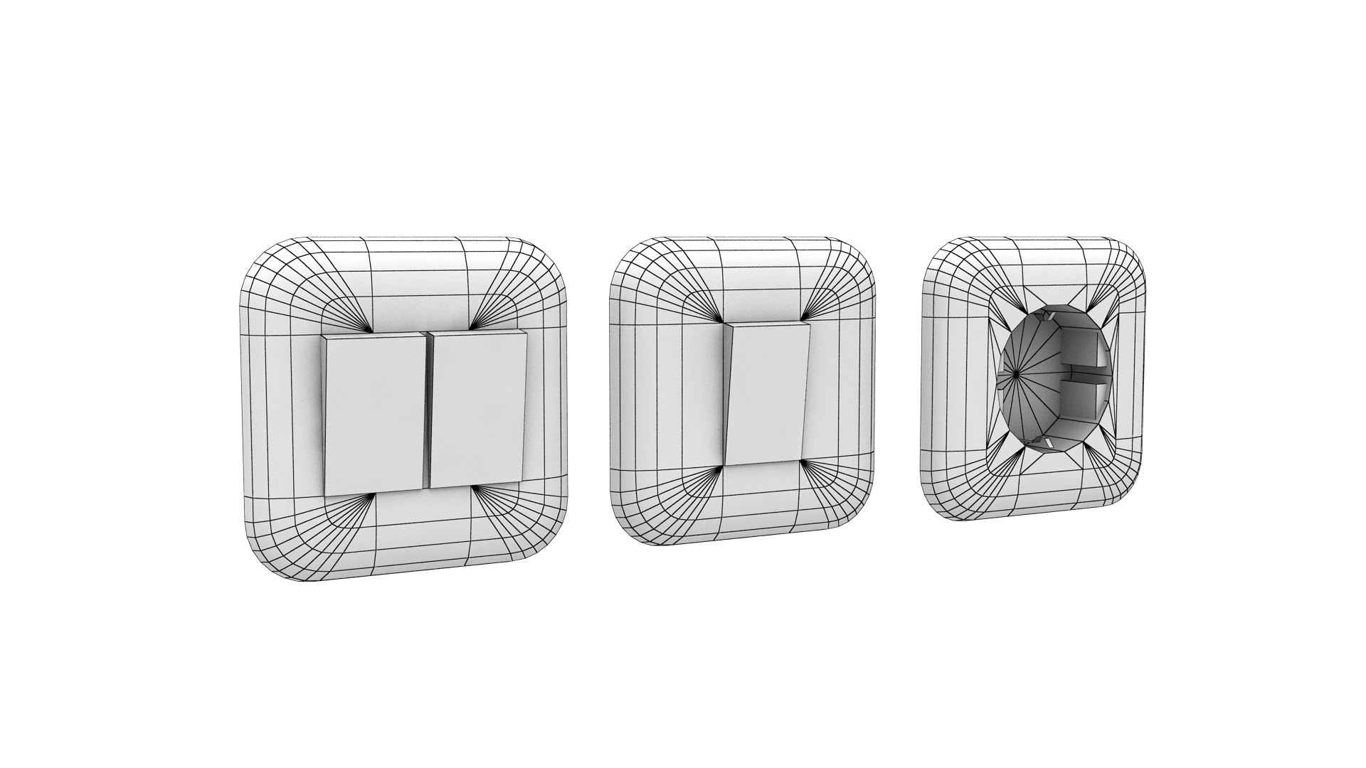 3D Socket And Switch - TurboSquid 1848586