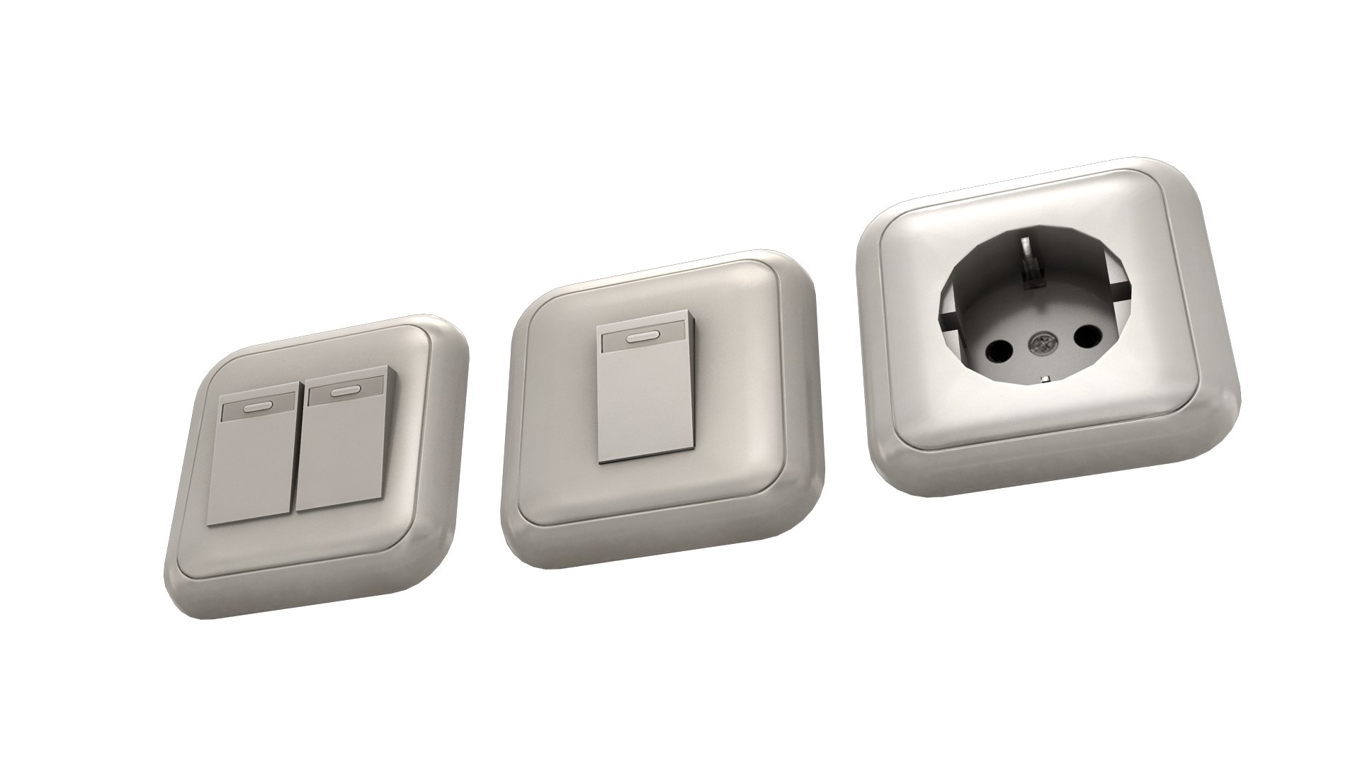 3D Socket And Switch - TurboSquid 1848586