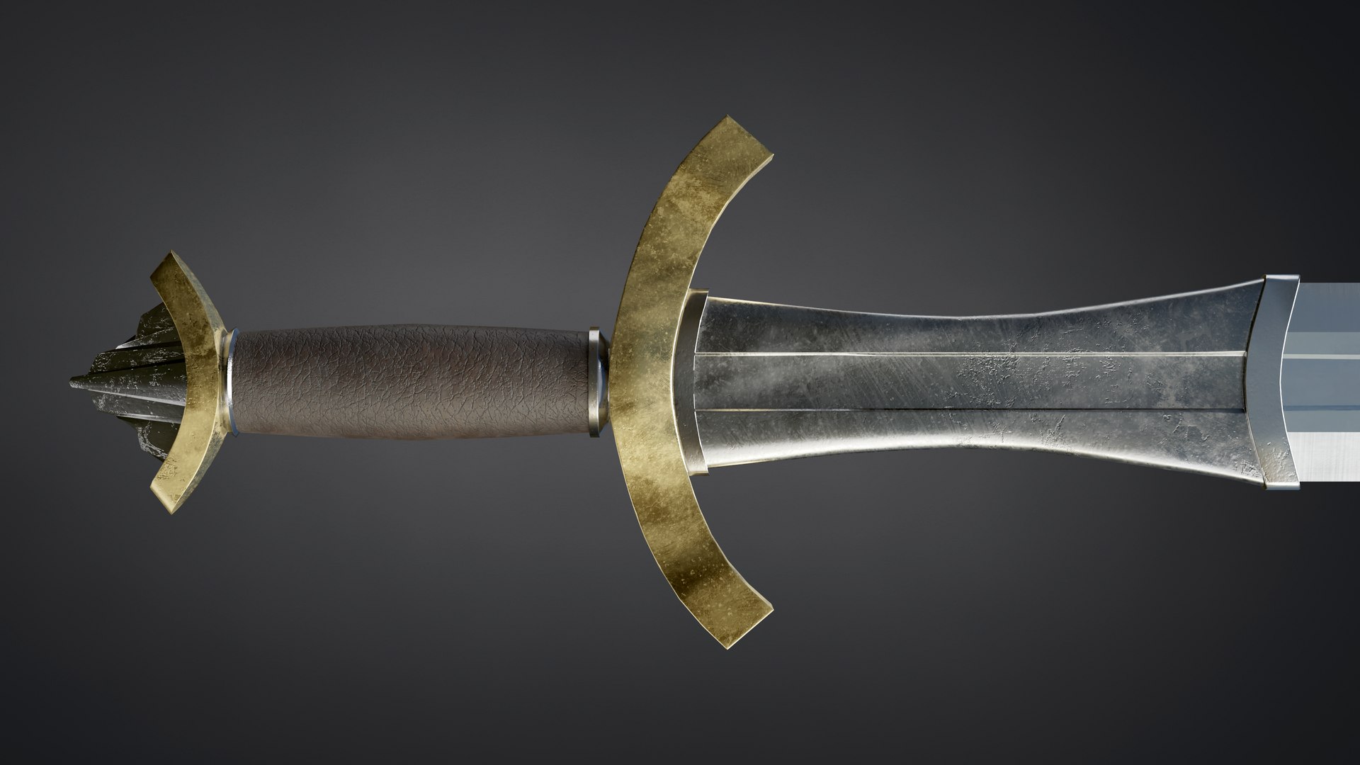 Medieval sword with ricasso 3D model - TurboSquid 2060357