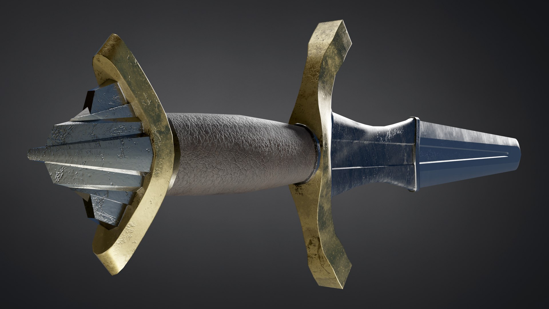 Medieval sword with ricasso 3D model - TurboSquid 2060357