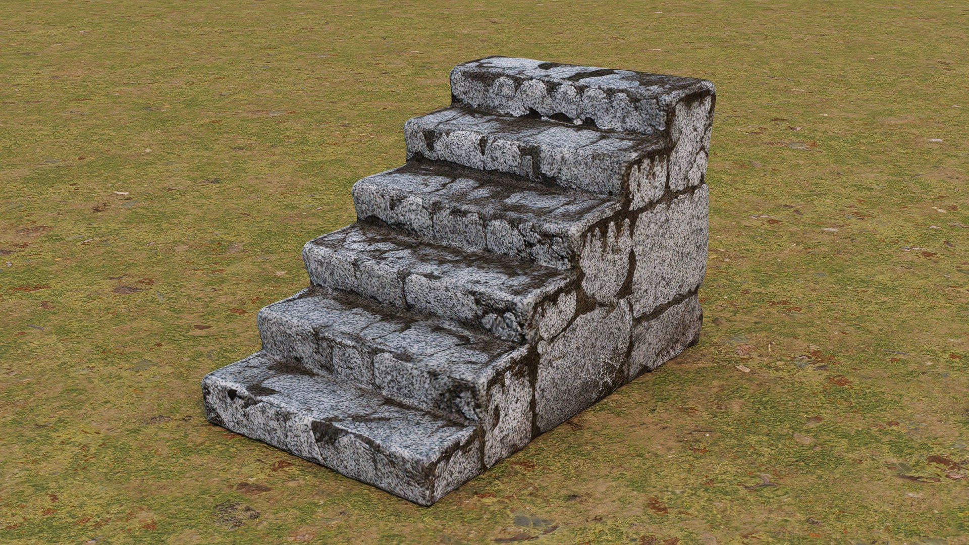 3D Rustic Concrete Stairs Model - TurboSquid 2431784