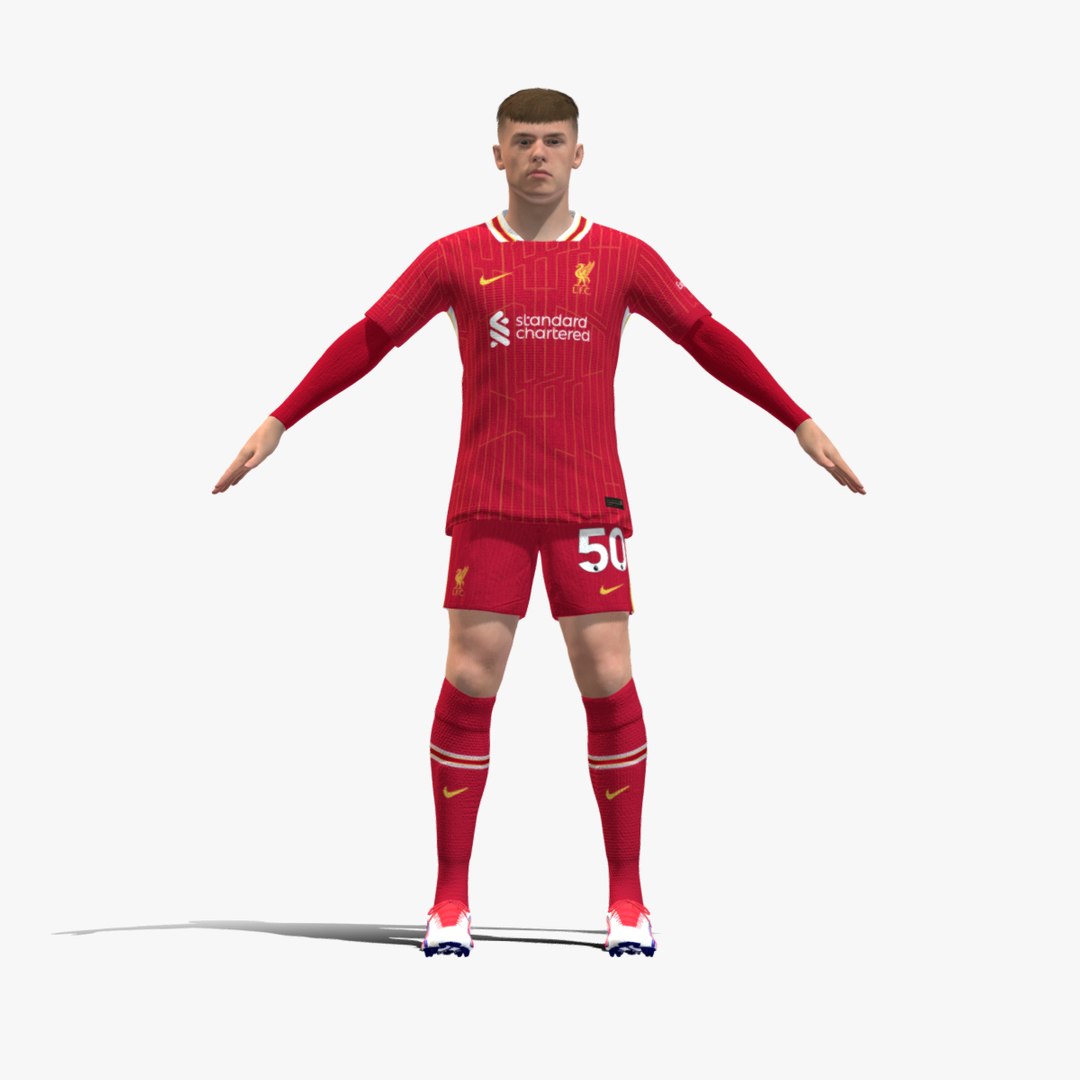 3D 3D Rigged Ben Doak Liverpool 2025 - TurboSquid 2255419