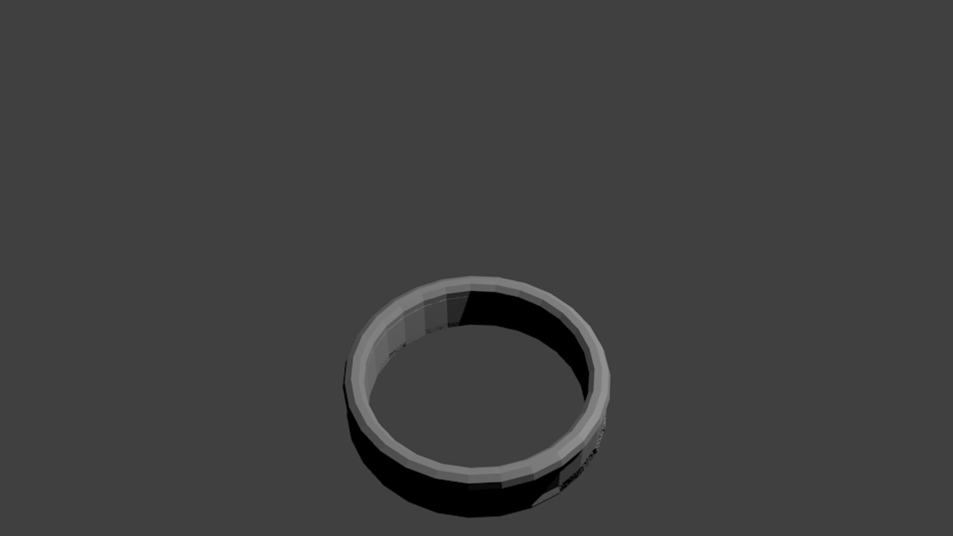 plain ring 3d obj