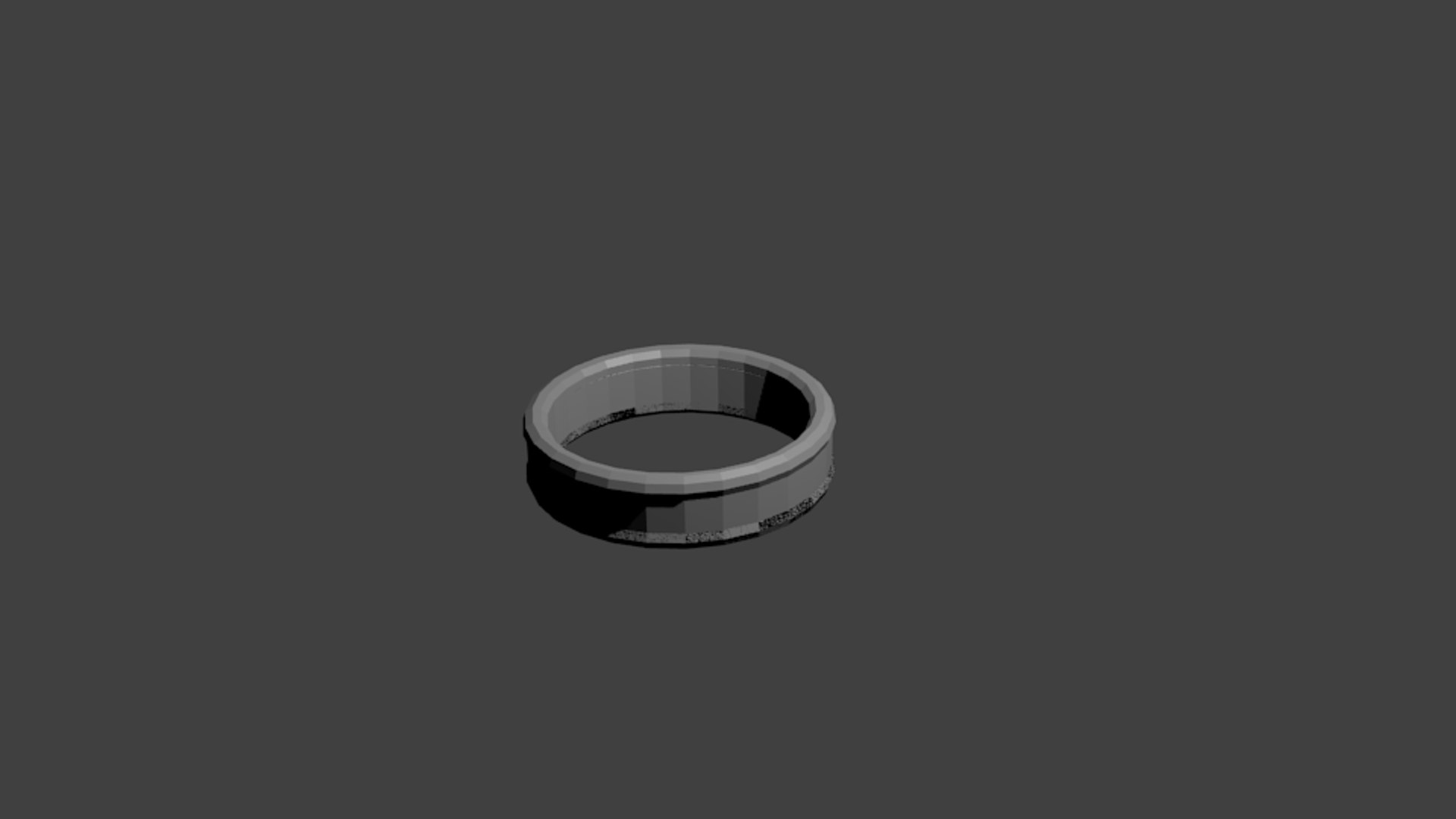 plain ring 3d obj