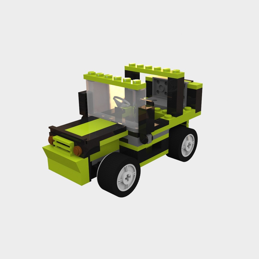 Lego Maintenance Vehicles 3d Model