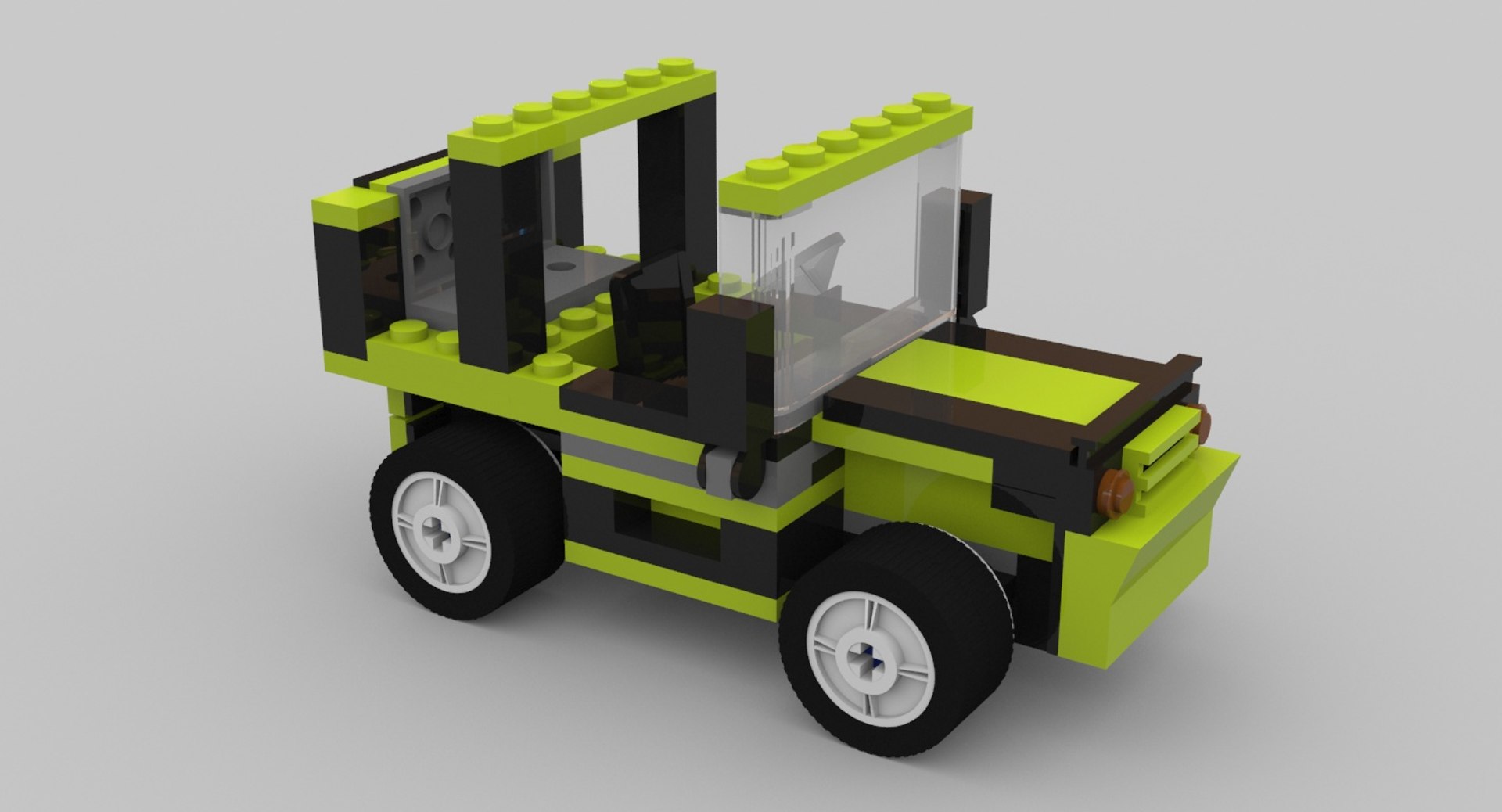 Lego Maintenance Vehicles 3d Model