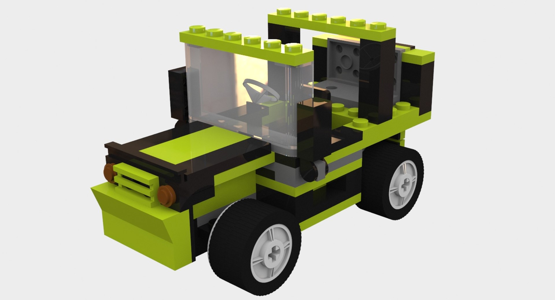 Lego Maintenance Vehicles 3d Model