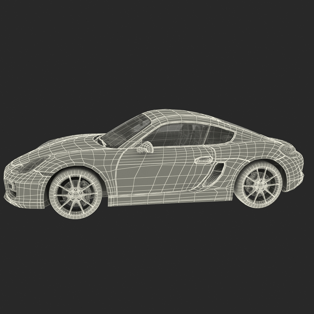 3d model porsche cayman 2013 sport car