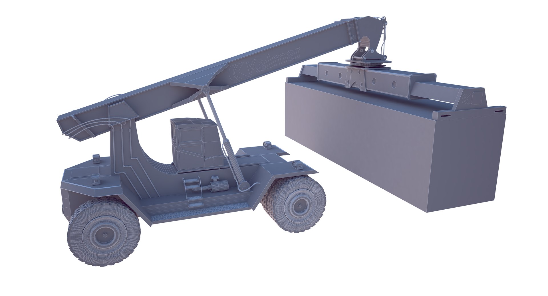 Reach Stacker 3D Model - TurboSquid 1206357