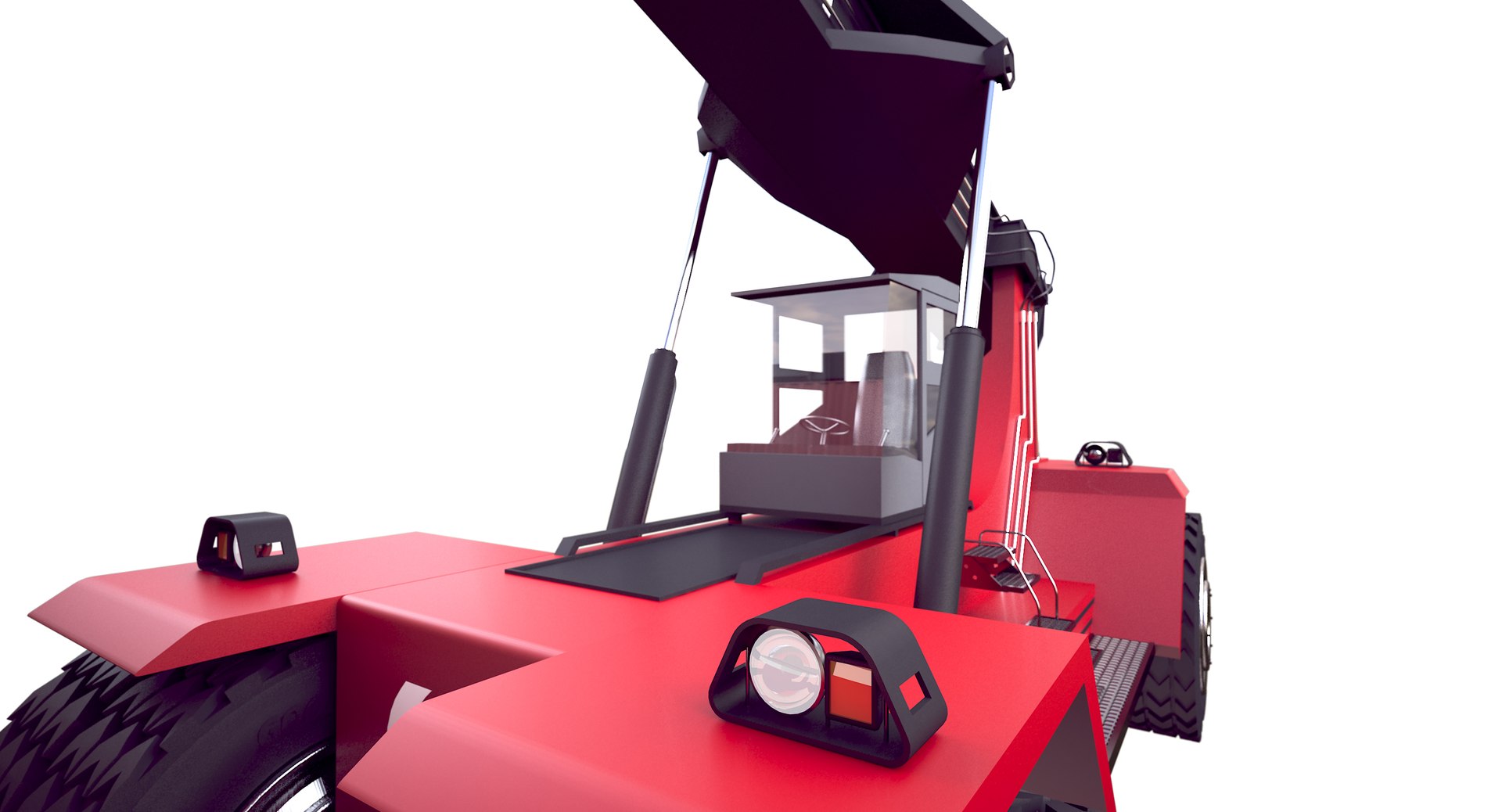 Reach Stacker 3D Model - TurboSquid 1206357