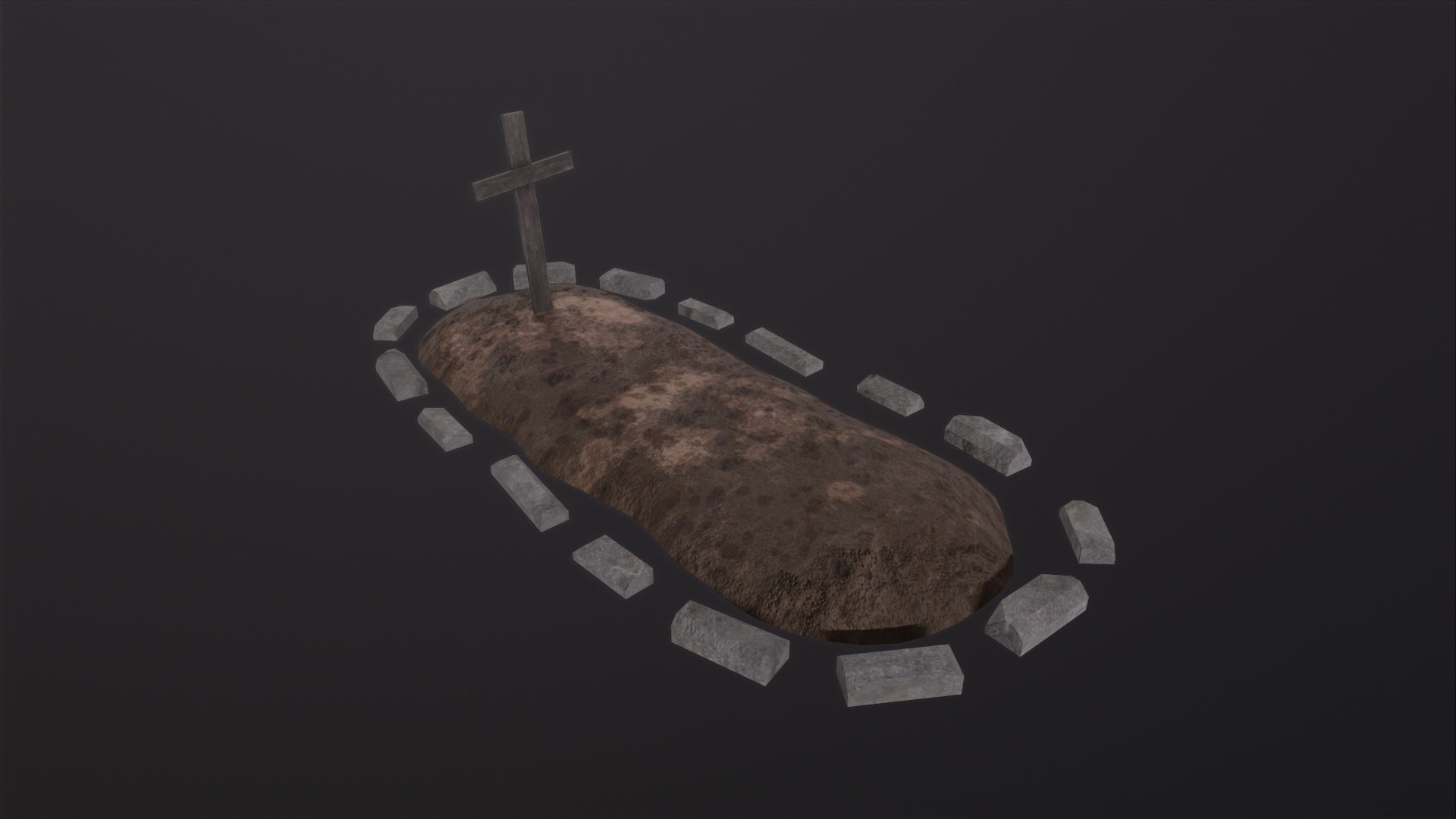Soil Grave 3D Model - TurboSquid 2151133