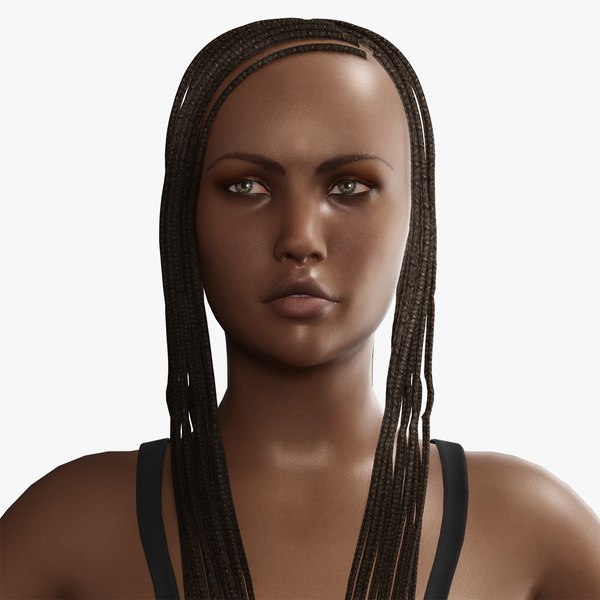 Realistic black female rigged game ready 3D 모델 - TurboSquid 1892490