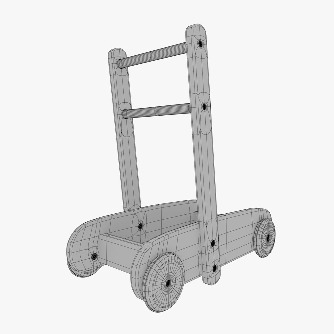 baby walker 3d obj