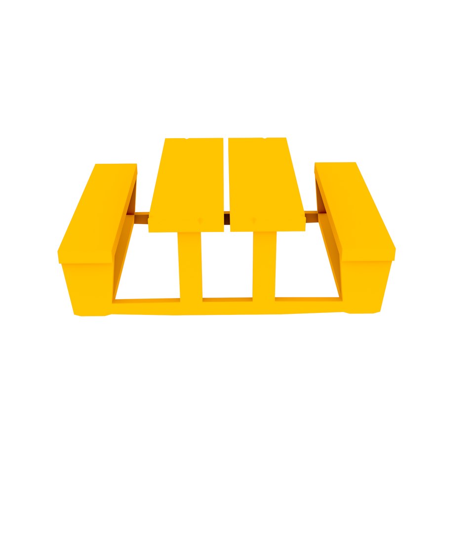 Free Picnic Table Stylized Low Poly 3D Model - TurboSquid 2293670