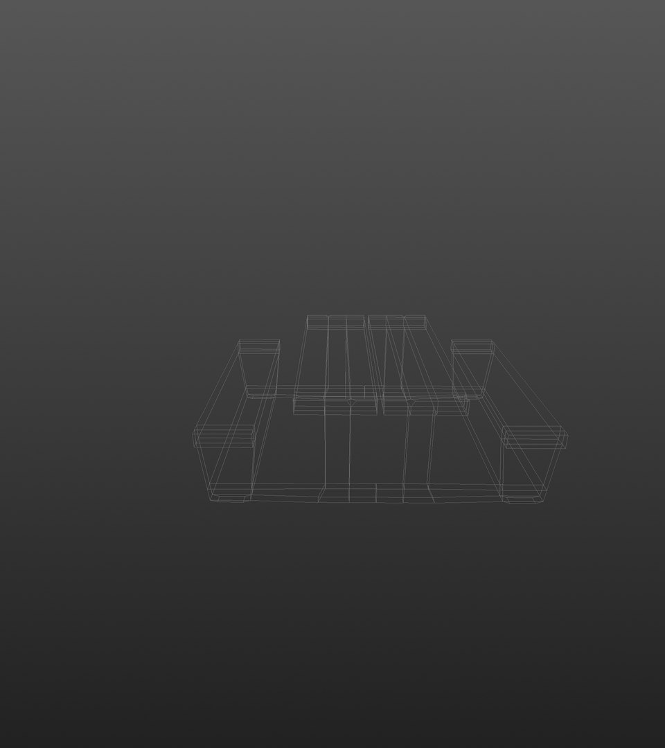 Free Picnic Table Stylized Low Poly 3D Model - TurboSquid 2293670
