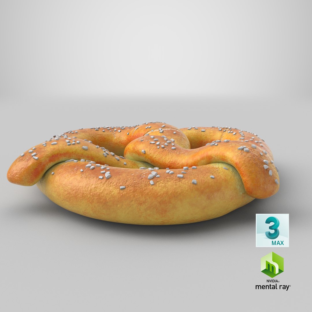 Pretzel large 02 3D model - TurboSquid 1178378