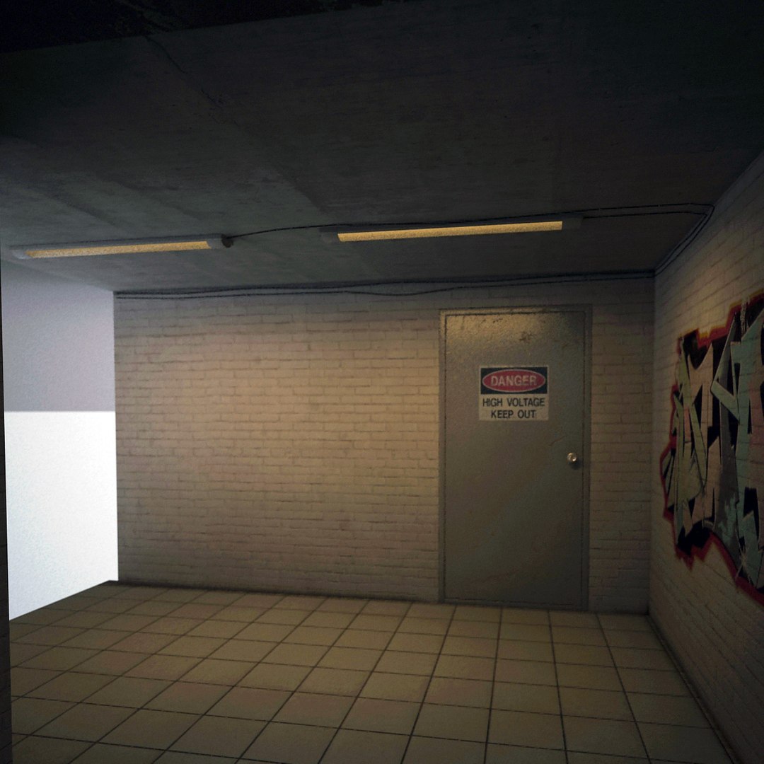 3d c4d subway entrance v1