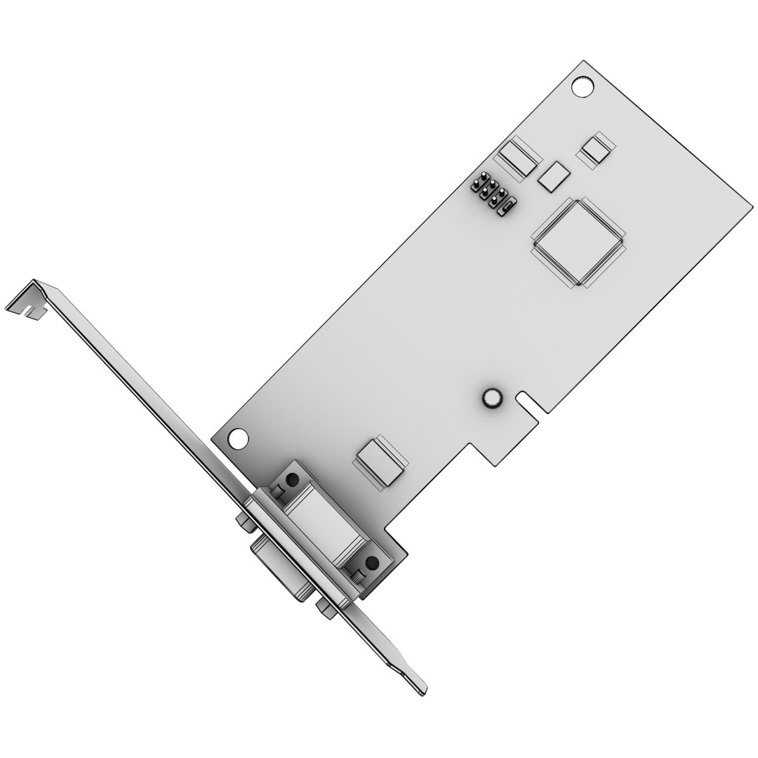 Serial Card 3D Model - TurboSquid 1299435