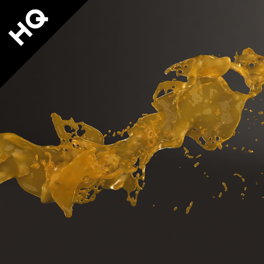 3d Model Splash Realflow Flow