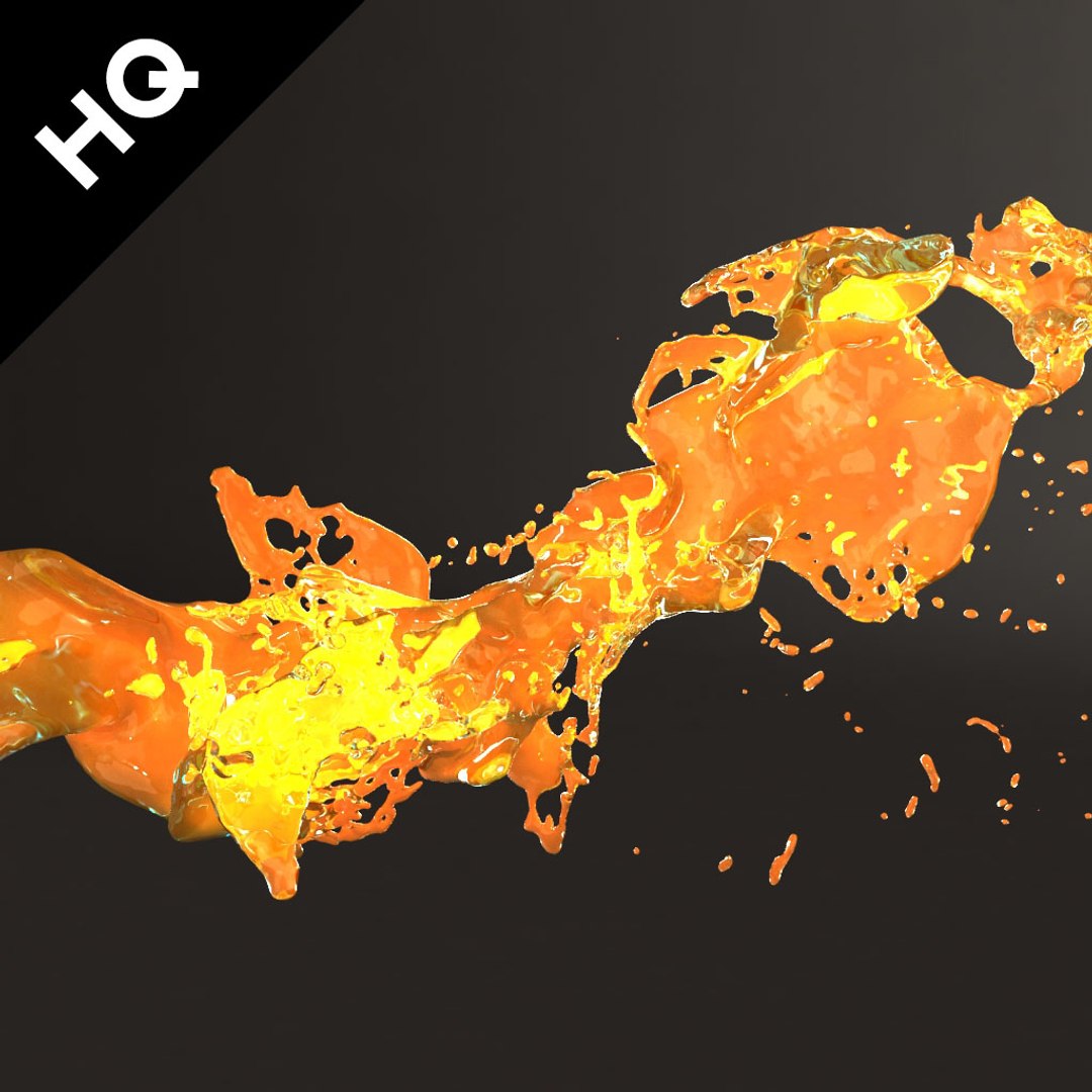 3d Model Splash Realflow Flow
