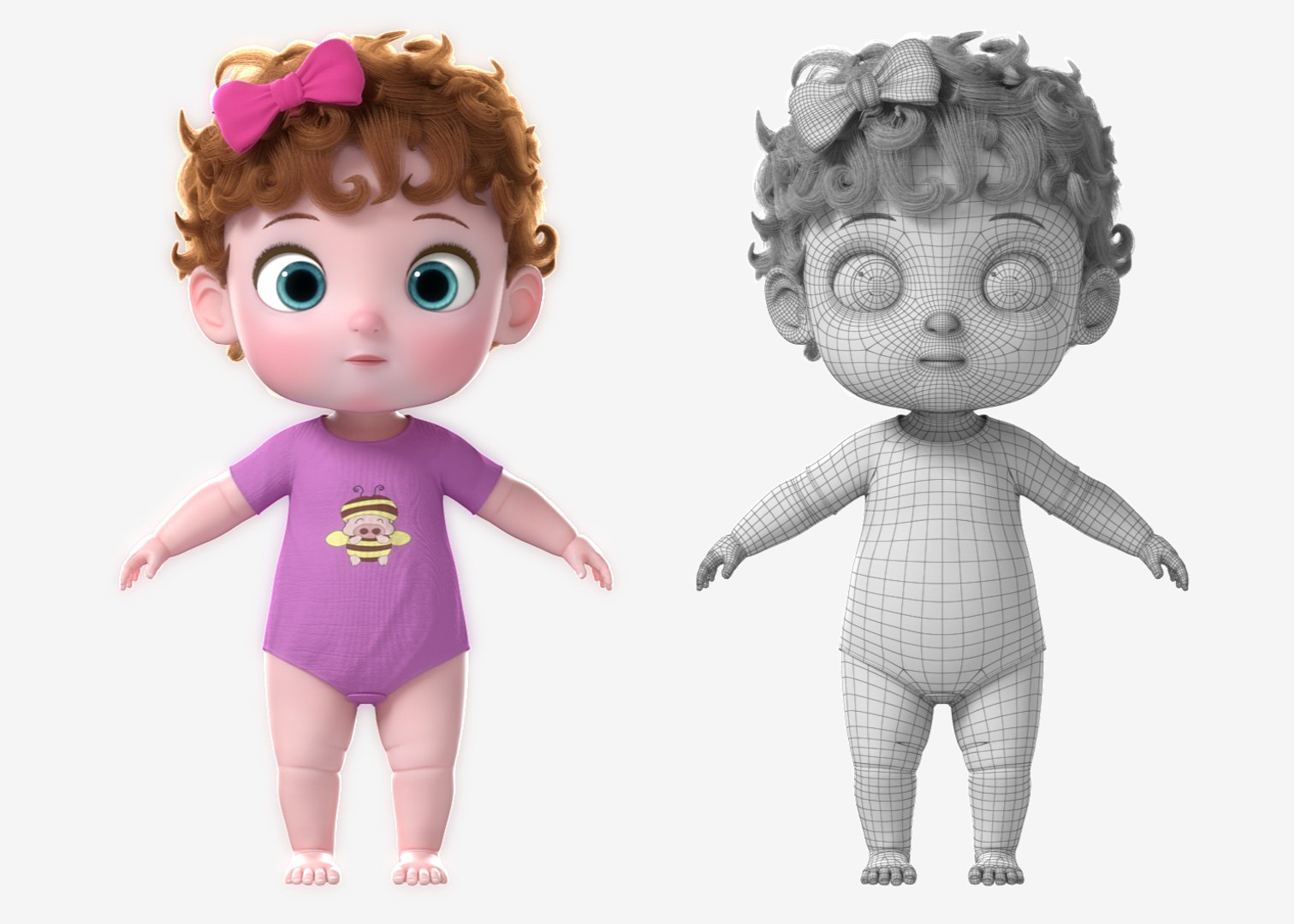 Cartoon family rigged character 3D model - TurboSquid 1359320