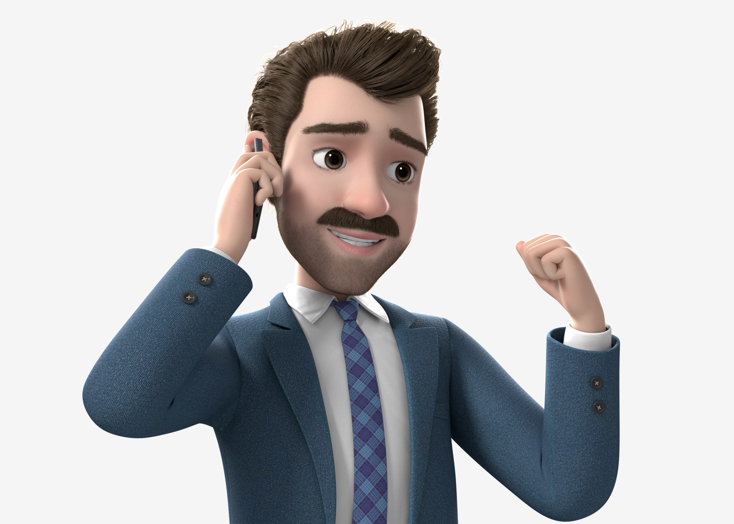 Cartoon family rigged character 3D model - TurboSquid 1359320