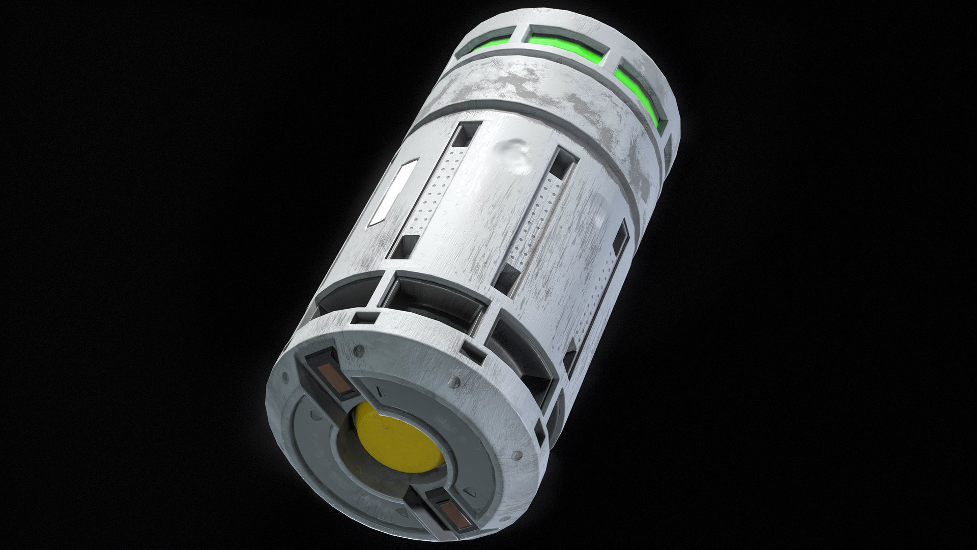 3D Model Sci-Fi Power Cell Battery PBR - TurboSquid 2096876