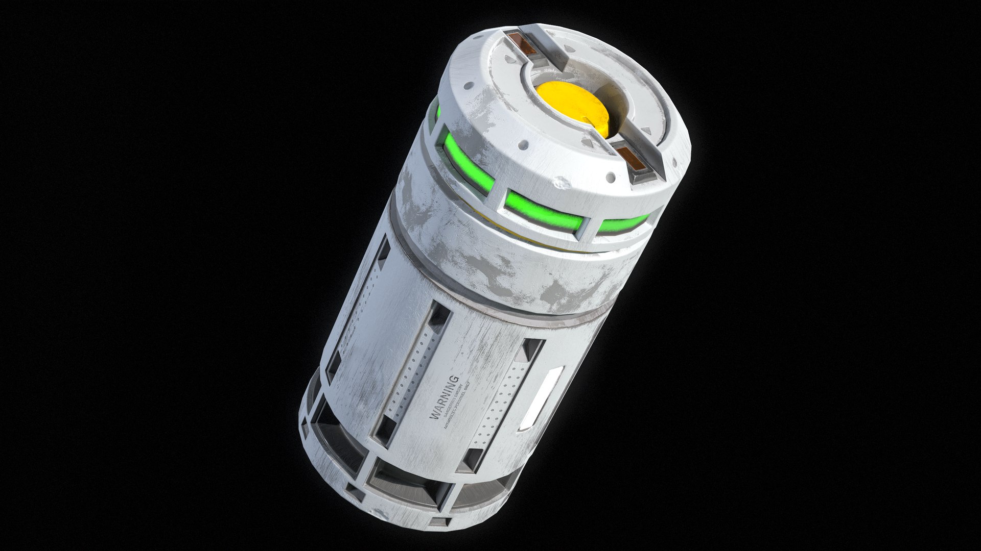 3D Model Sci-Fi Power Cell Battery PBR - TurboSquid 2096876