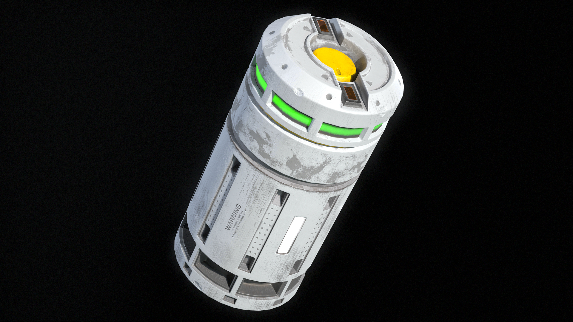 3D Model Sci-Fi Power Cell Battery PBR - TurboSquid 2096876