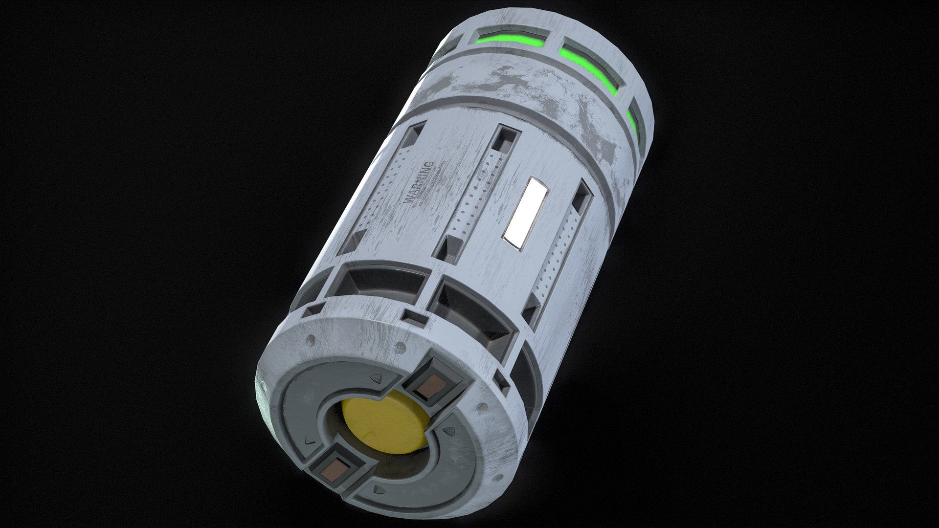 3D Model Sci-Fi Power Cell Battery PBR - TurboSquid 2096876