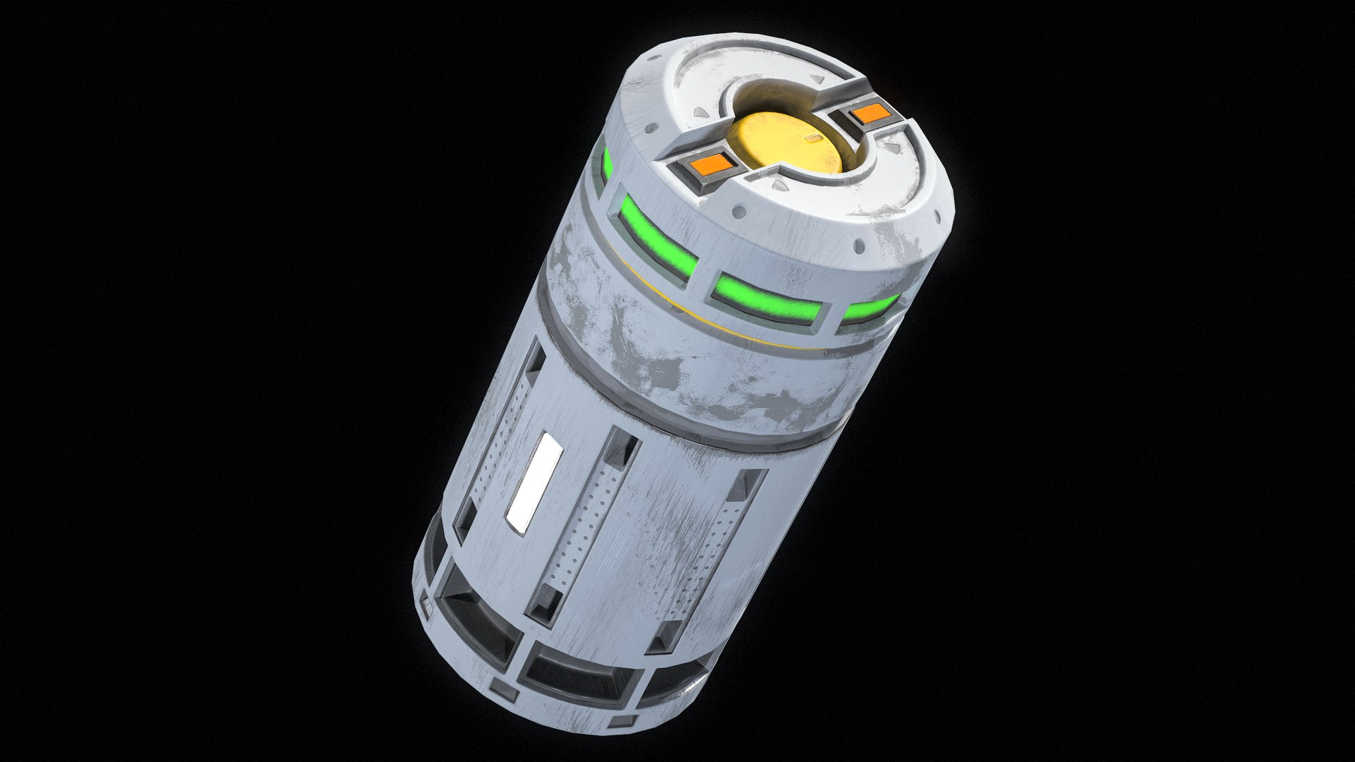 3D Model Sci-Fi Power Cell Battery PBR - TurboSquid 2096876