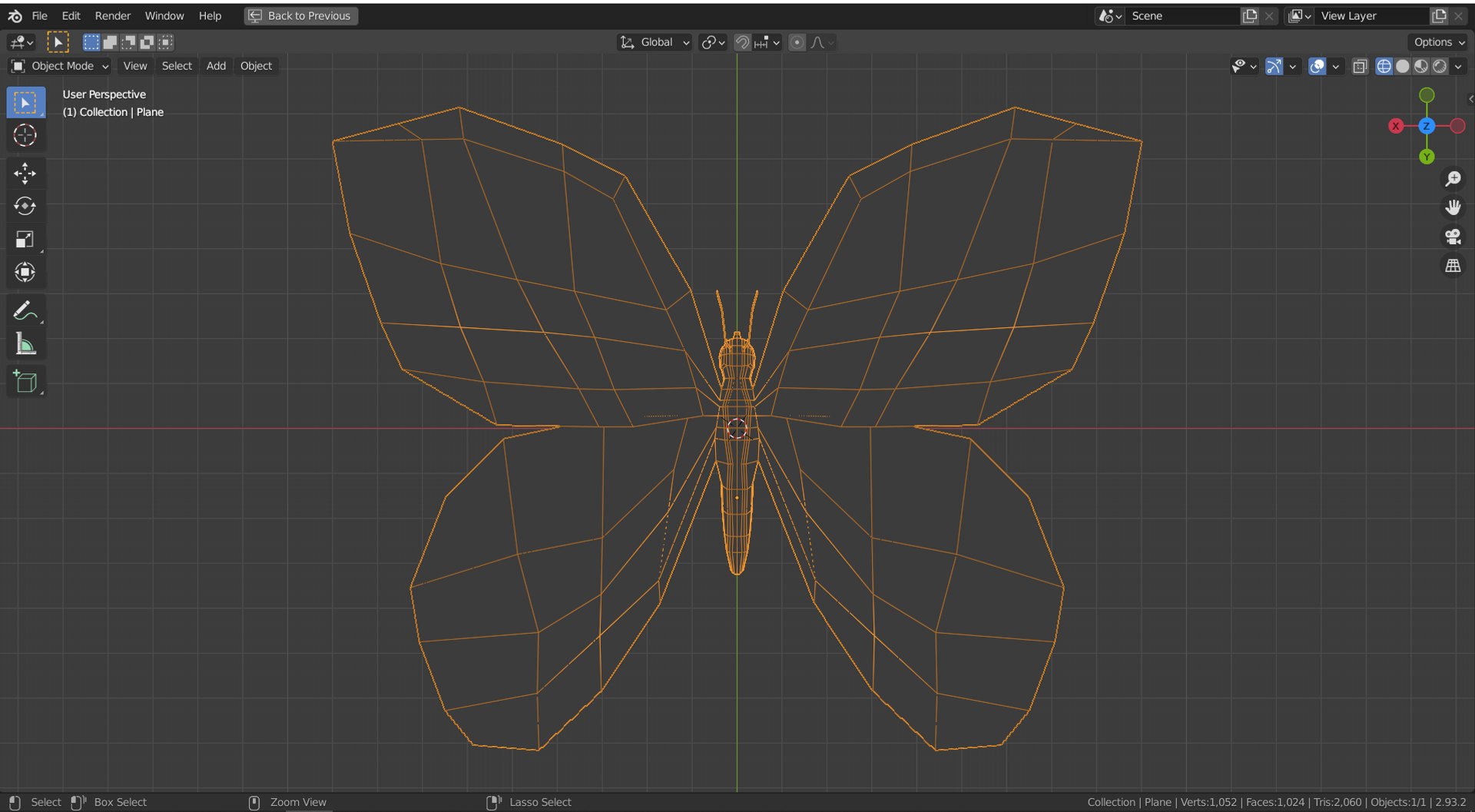 Low-poly Butterfly 3D model - TurboSquid 1777196