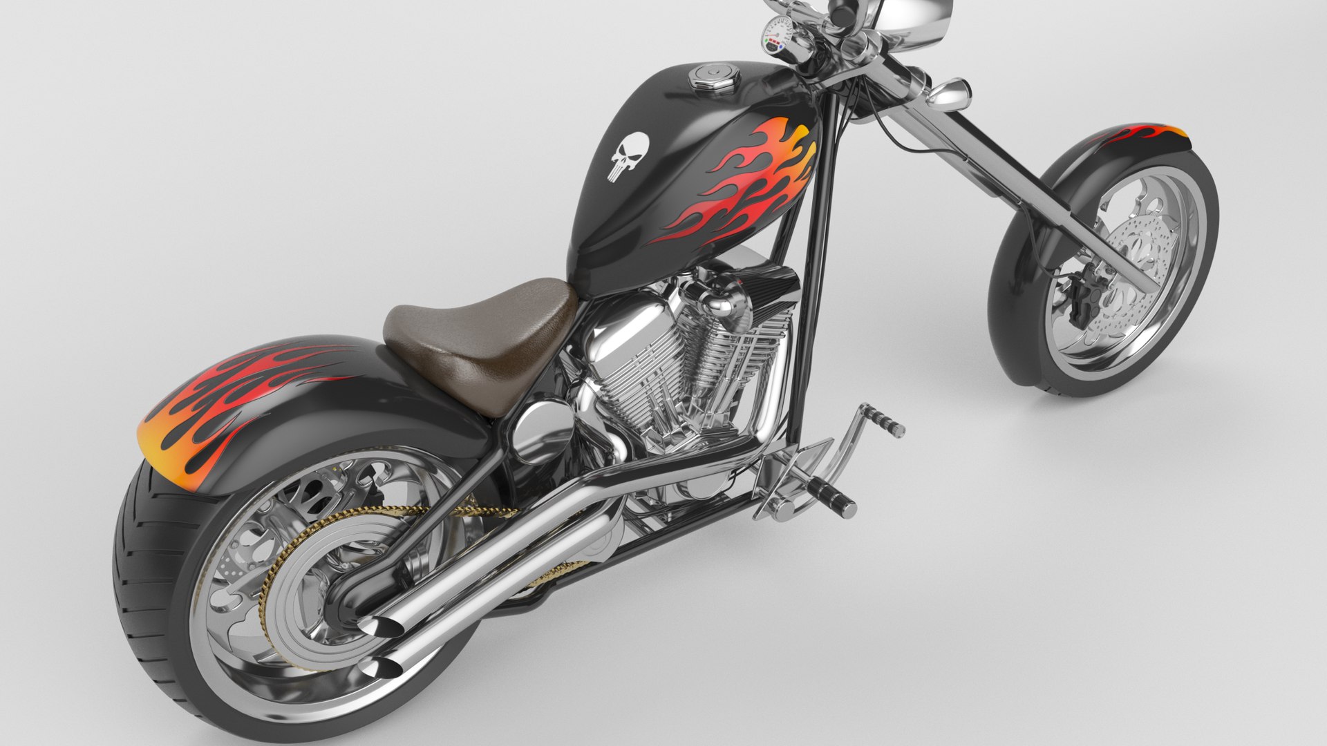Custom Chopper 3D - TurboSquid 1905670