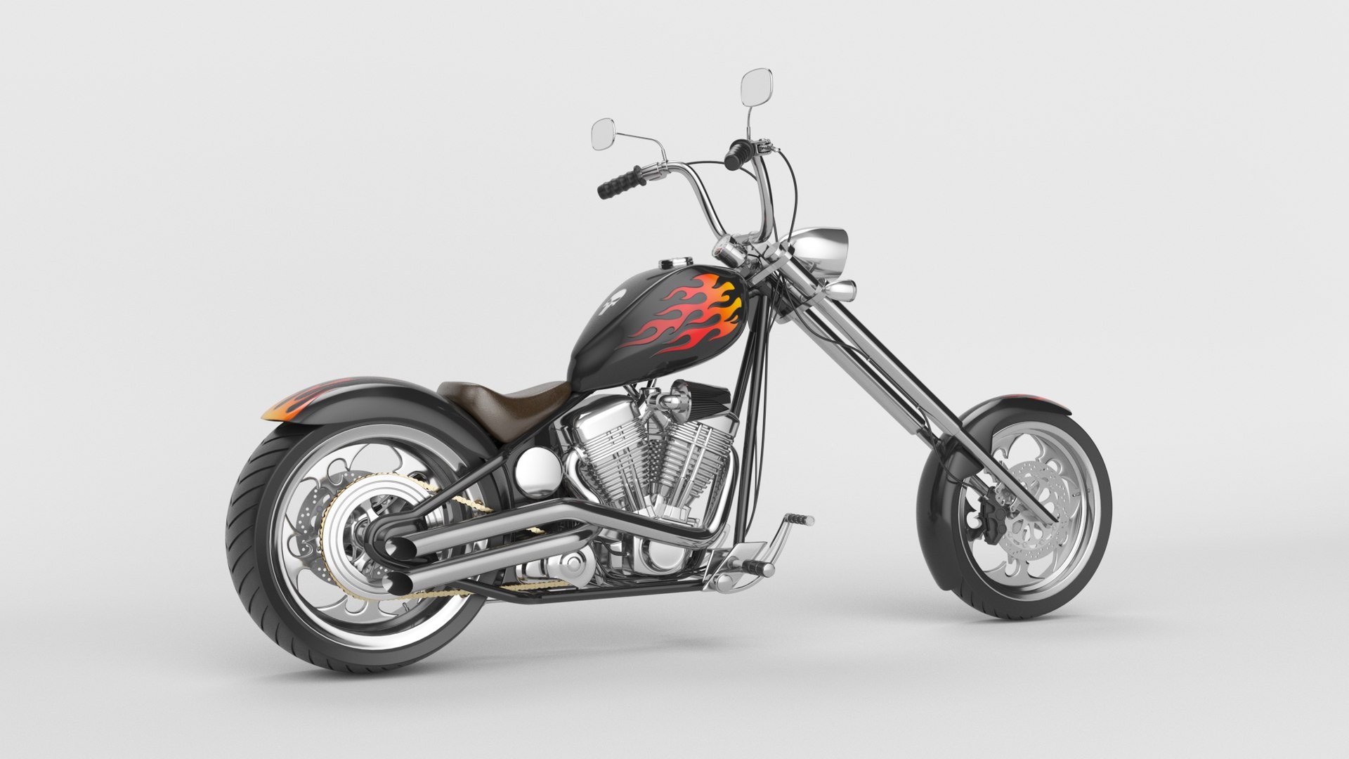Custom Chopper 3D - TurboSquid 1905670