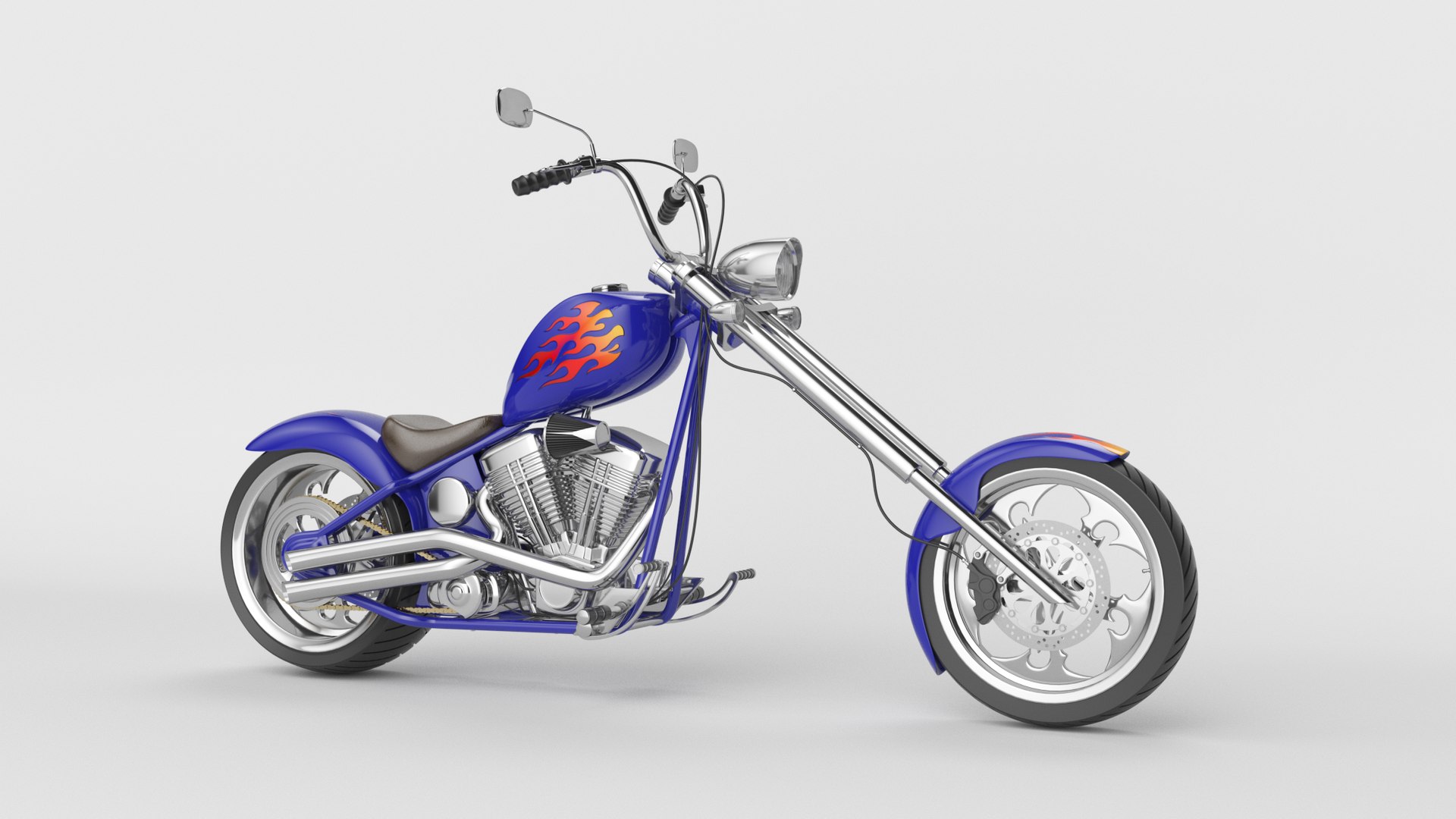 Custom Chopper 3D - TurboSquid 1905670