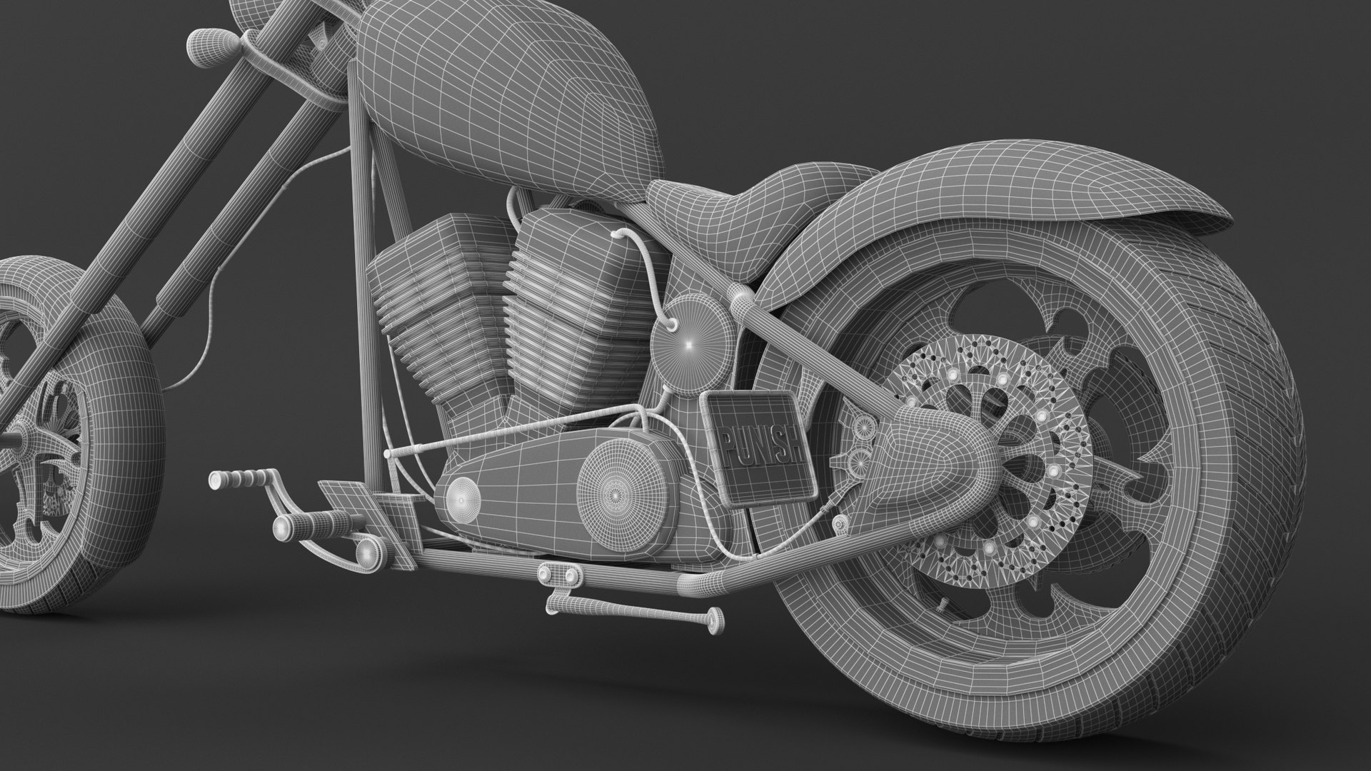 Custom Chopper 3D - TurboSquid 1905670