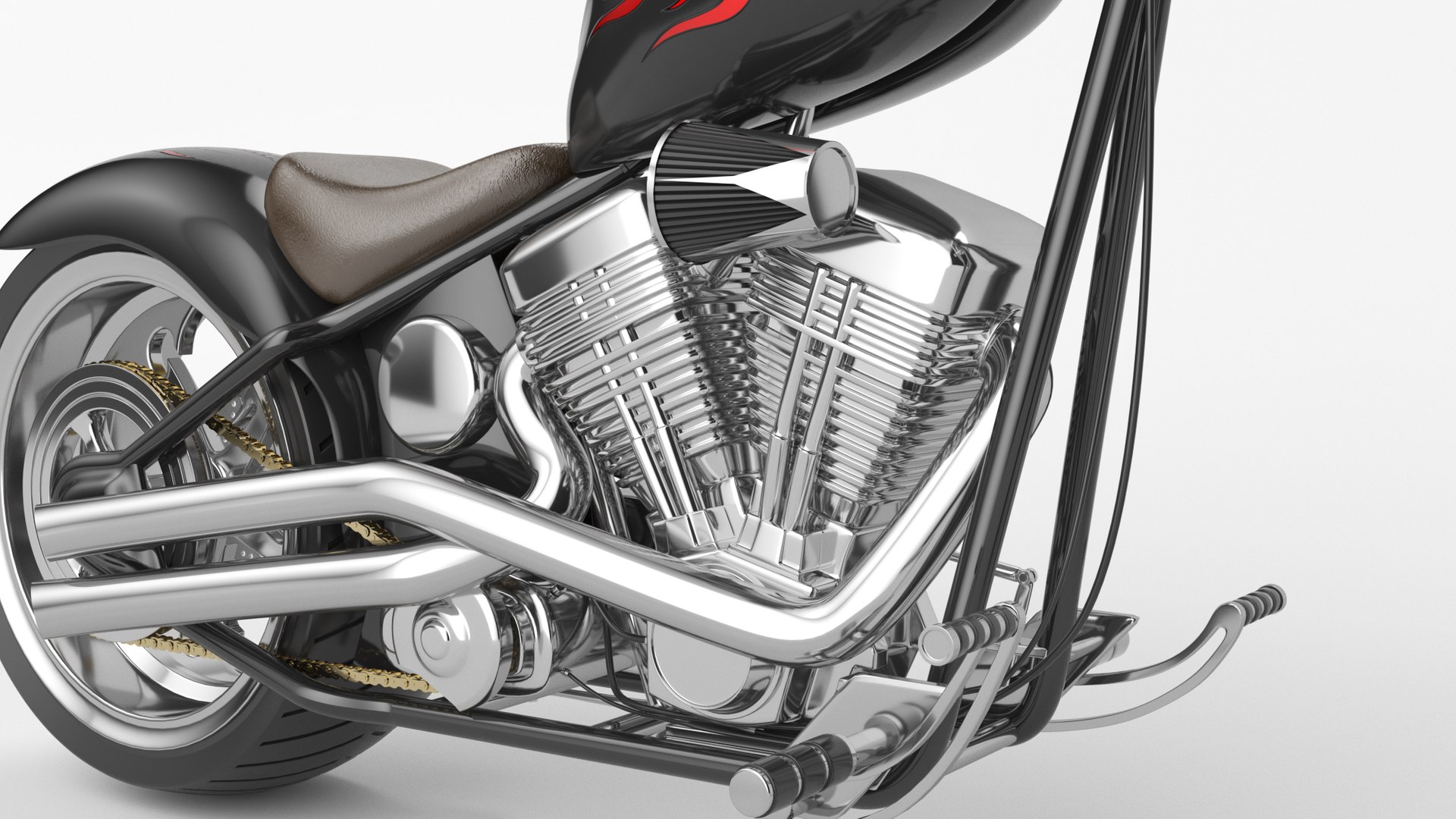 Custom Chopper 3D - TurboSquid 1905670