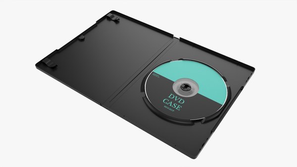 3D DVD case open with disc 02 mockup model - TurboSquid 1733751