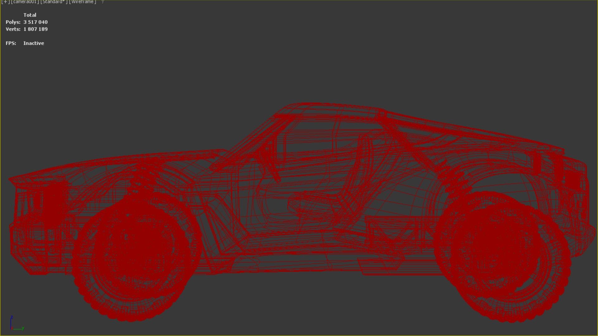 3D Futuristic Red Sports Car Model - TurboSquid 2207177