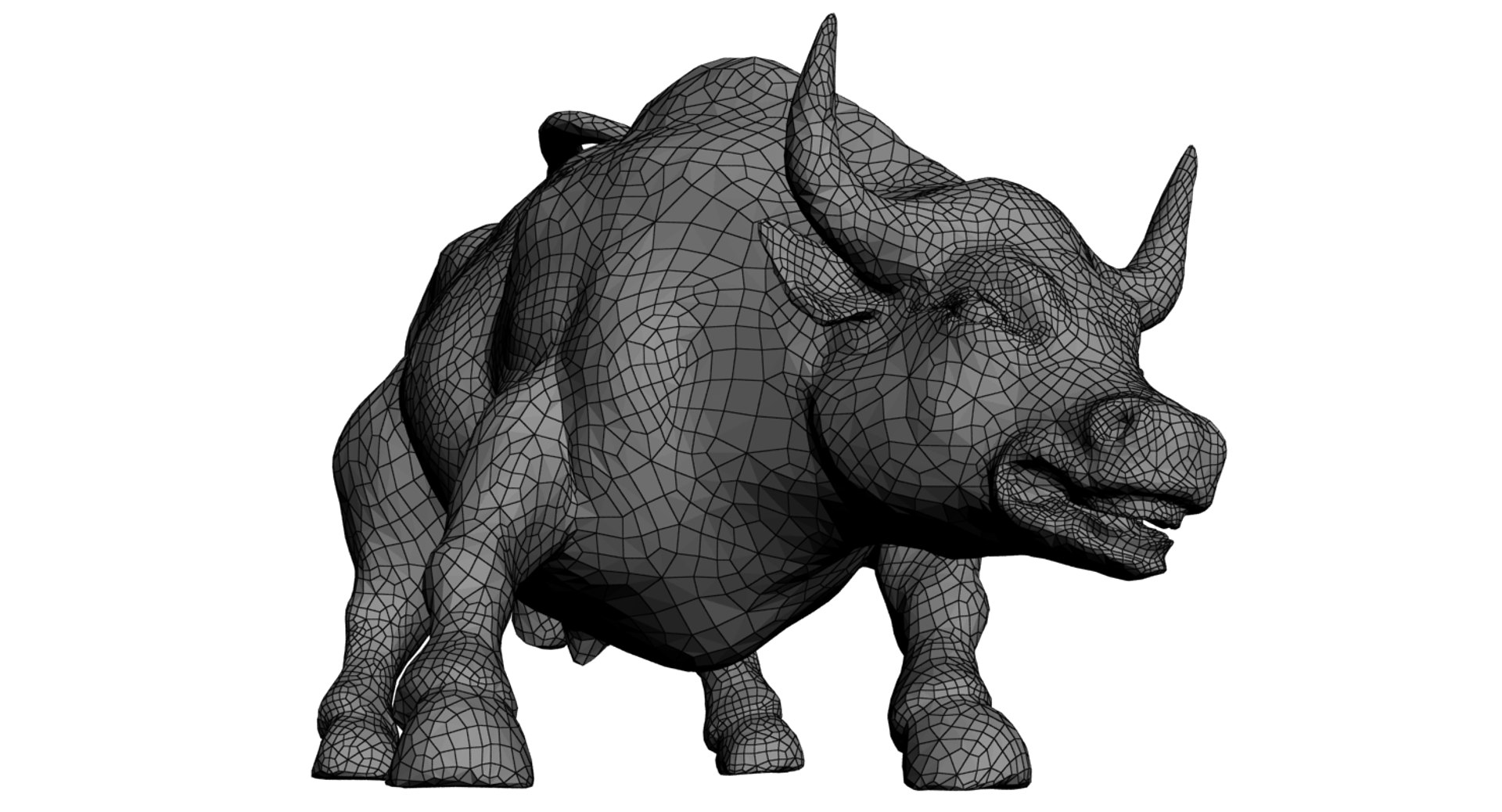 Charging Bull New York 3D Model - TurboSquid 1187487