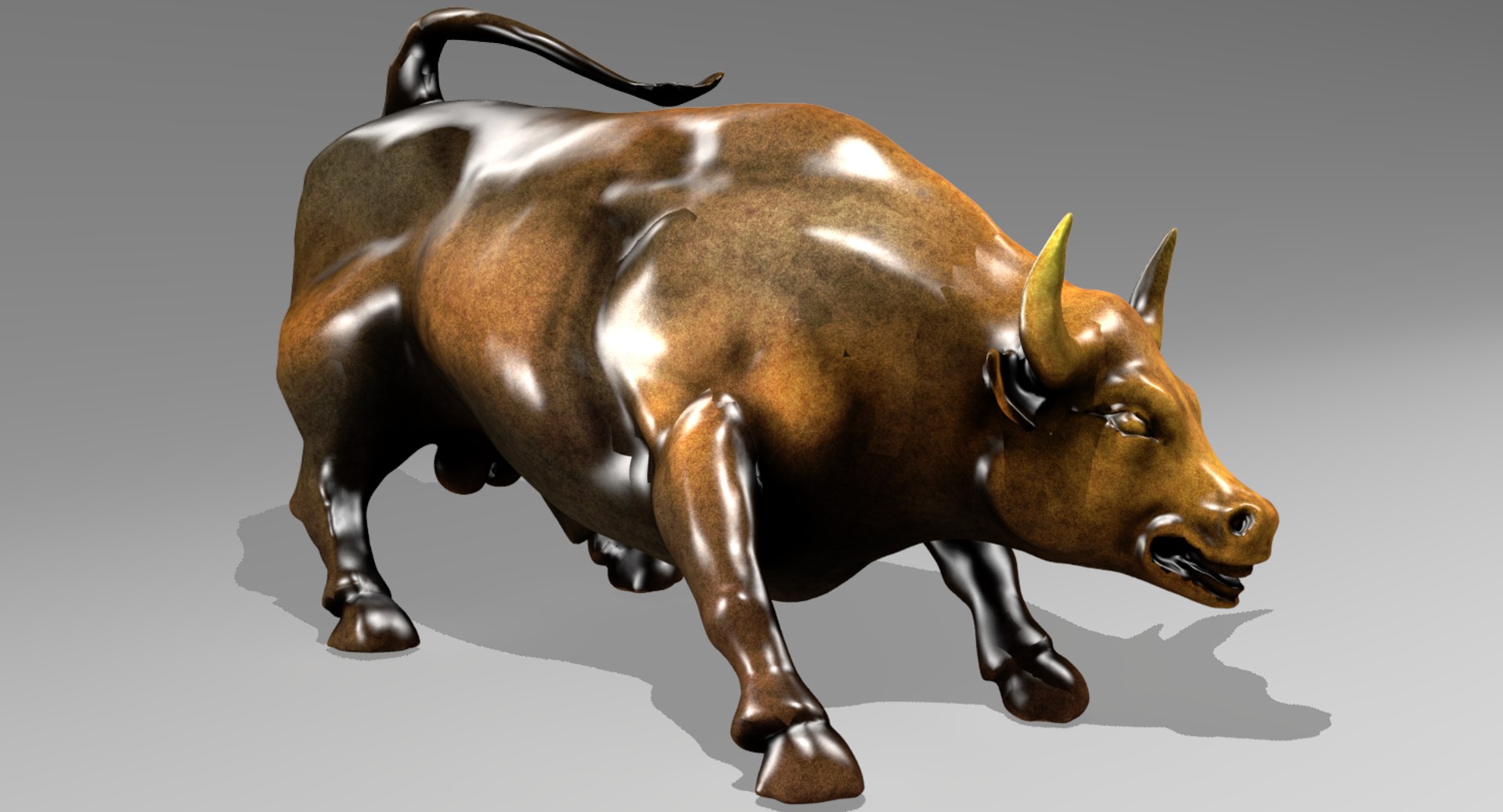 Charging Bull New York 3D Model - TurboSquid 1187487