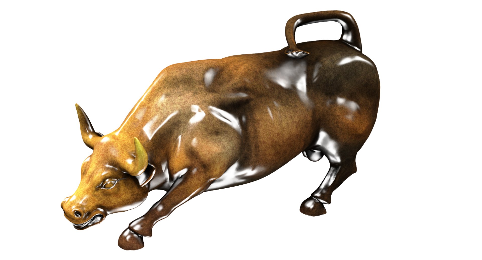 Charging Bull New York 3D Model - TurboSquid 1187487
