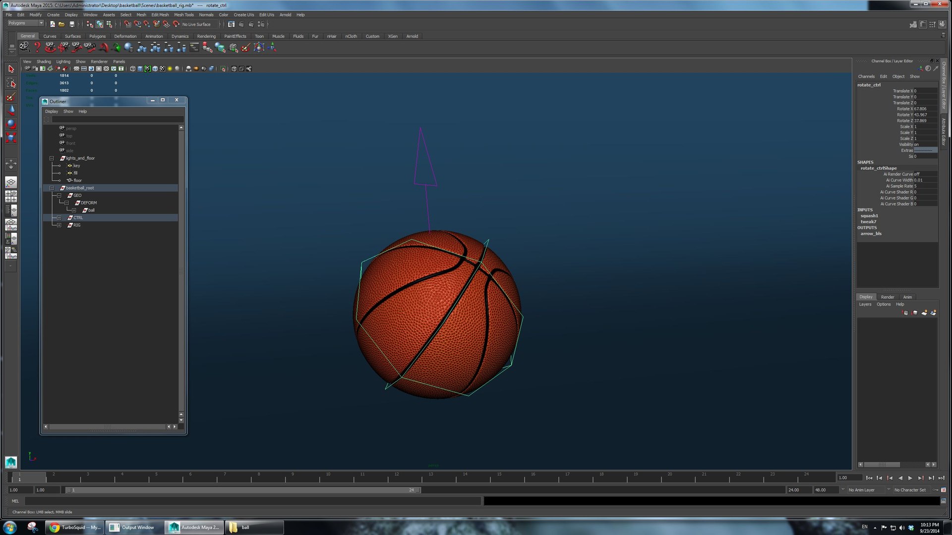 3dsmax Basketball Rig Ball